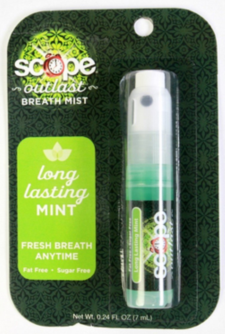 Amazon.com : Scope Long Lasting Mint Breath Mist, 0.24oz, Pack of 2 ...
