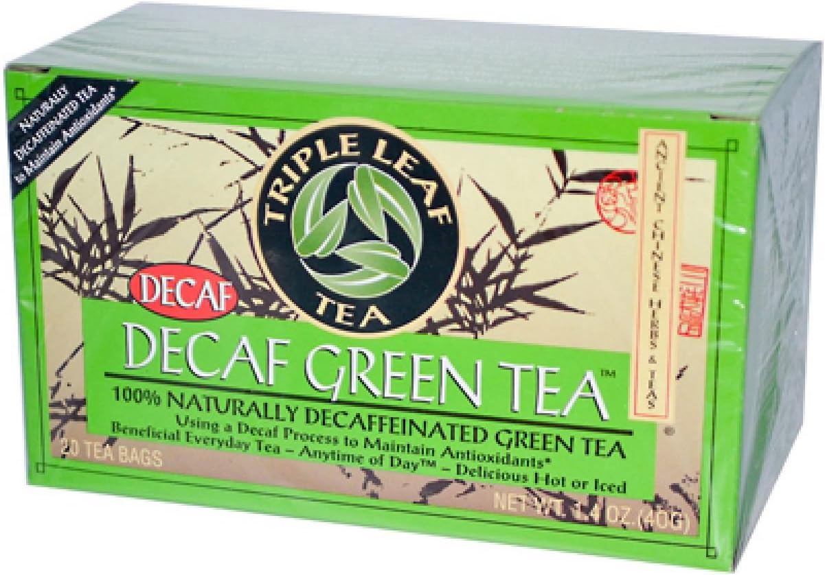 Amazon.com : Triple Leaf Tea Grn Decaf : Nutrition Beverages : Grocery ...