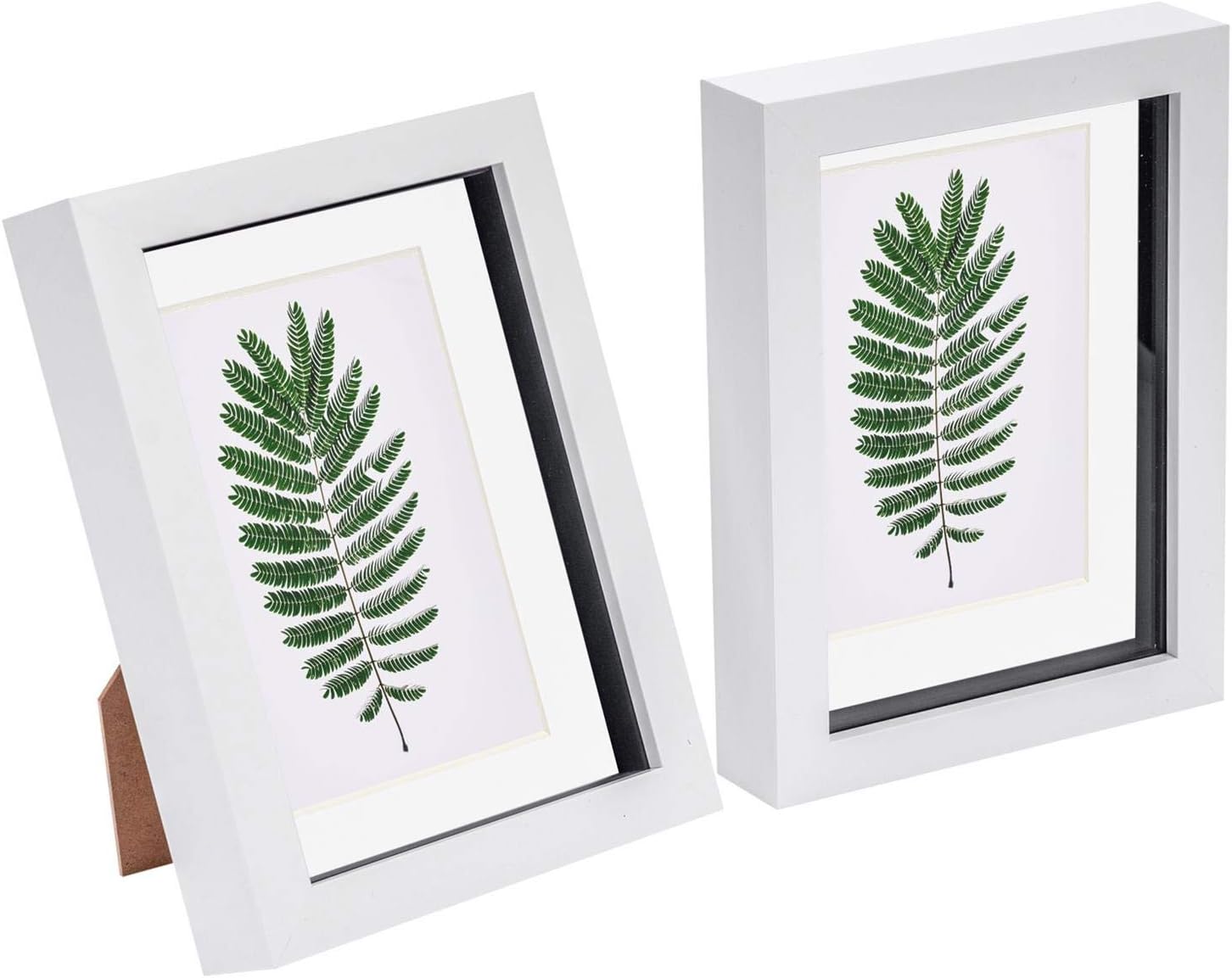 Nicola Spring 5 Piece 4 x 4 3D Shadow Box Photo Frame Set - Craft ...