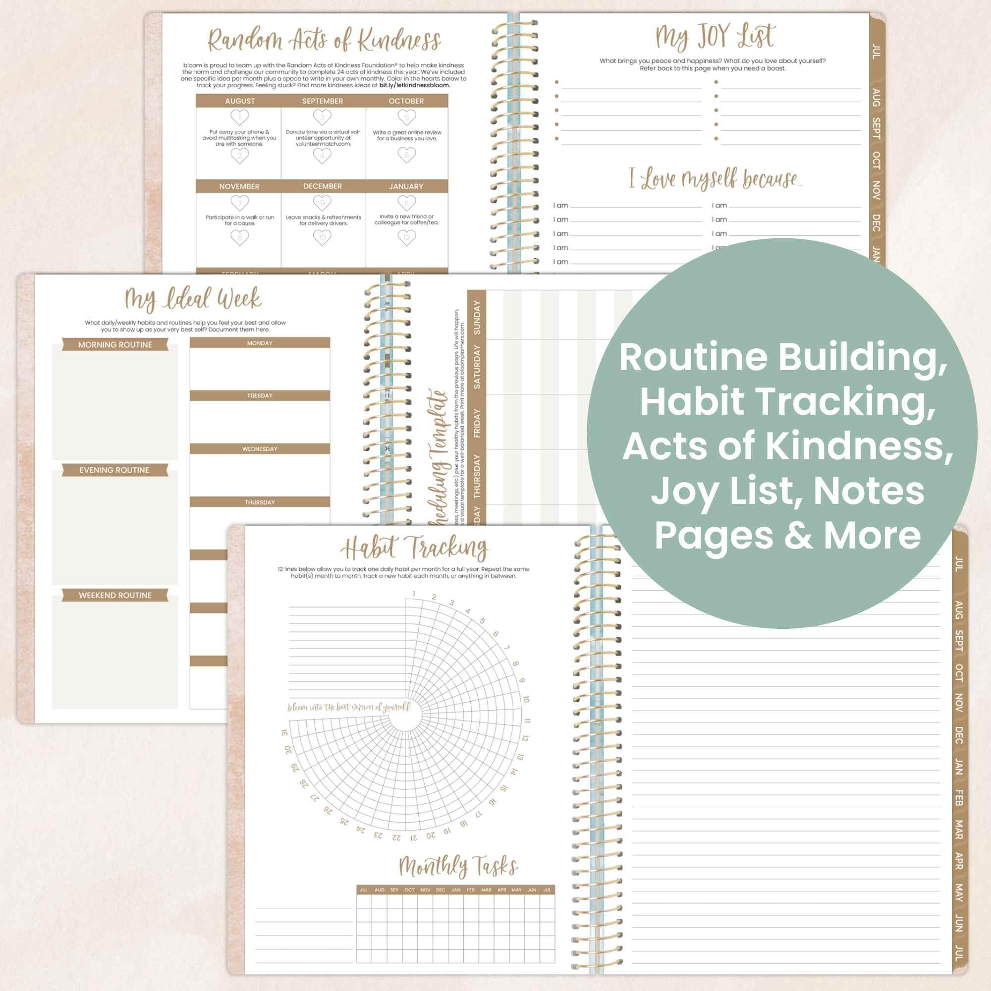 Snapklik.com : Bloom Daily Planners 2025-2026 (8.5" X 11") Academic ...