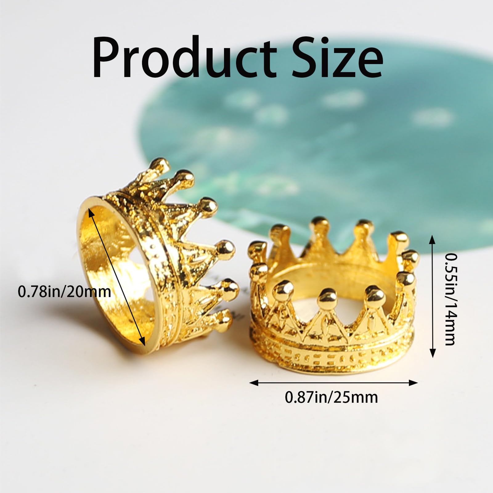 Silver Doll Crown Accessories 12 Pcs Miniature Doll Crowns - Tiny Metal ...