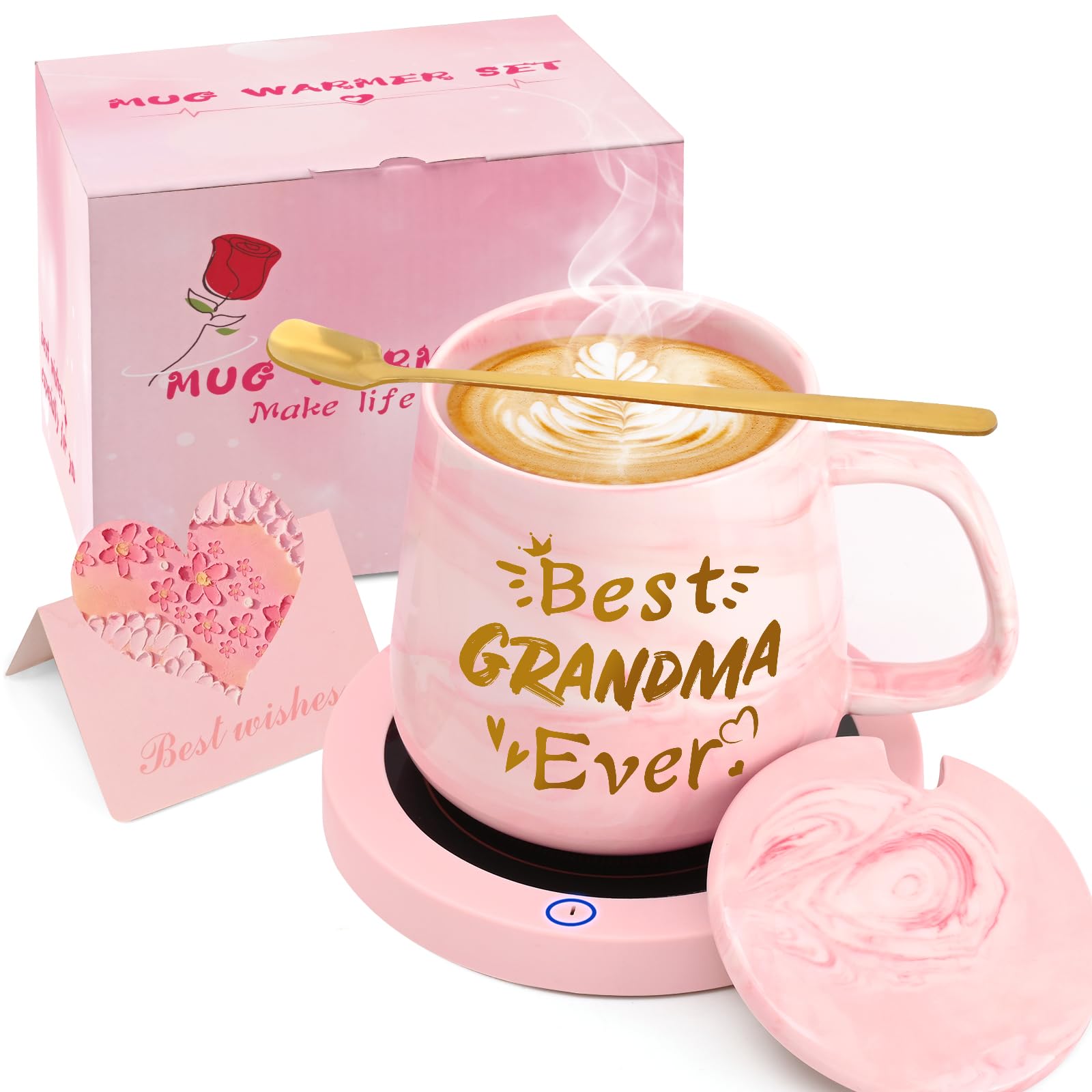 Amazon.com: 2024 Gifts for Grandma Christmas, Coffee Mug Warmer & Best ...