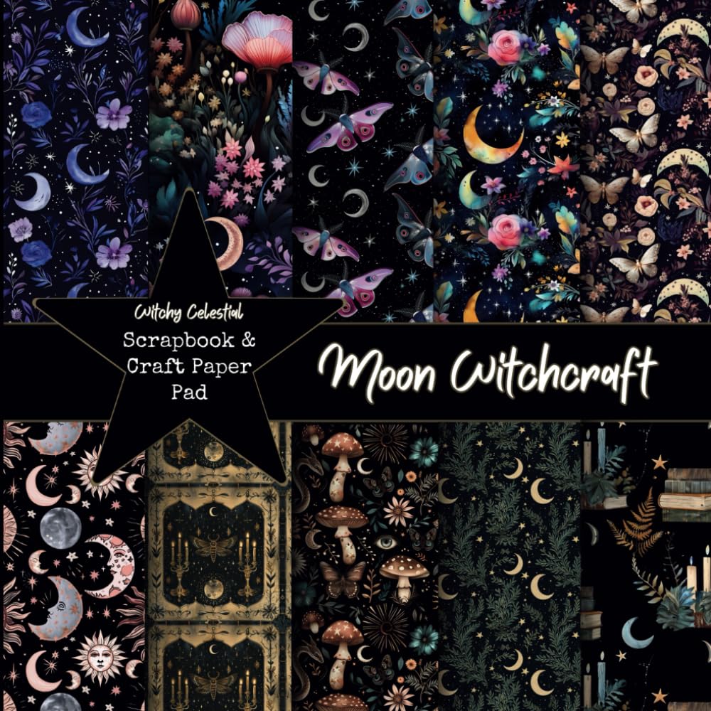 Witchy Celestial Scrapbook Paper & Pad - Moon Witchcraft: Scrapbook ...
