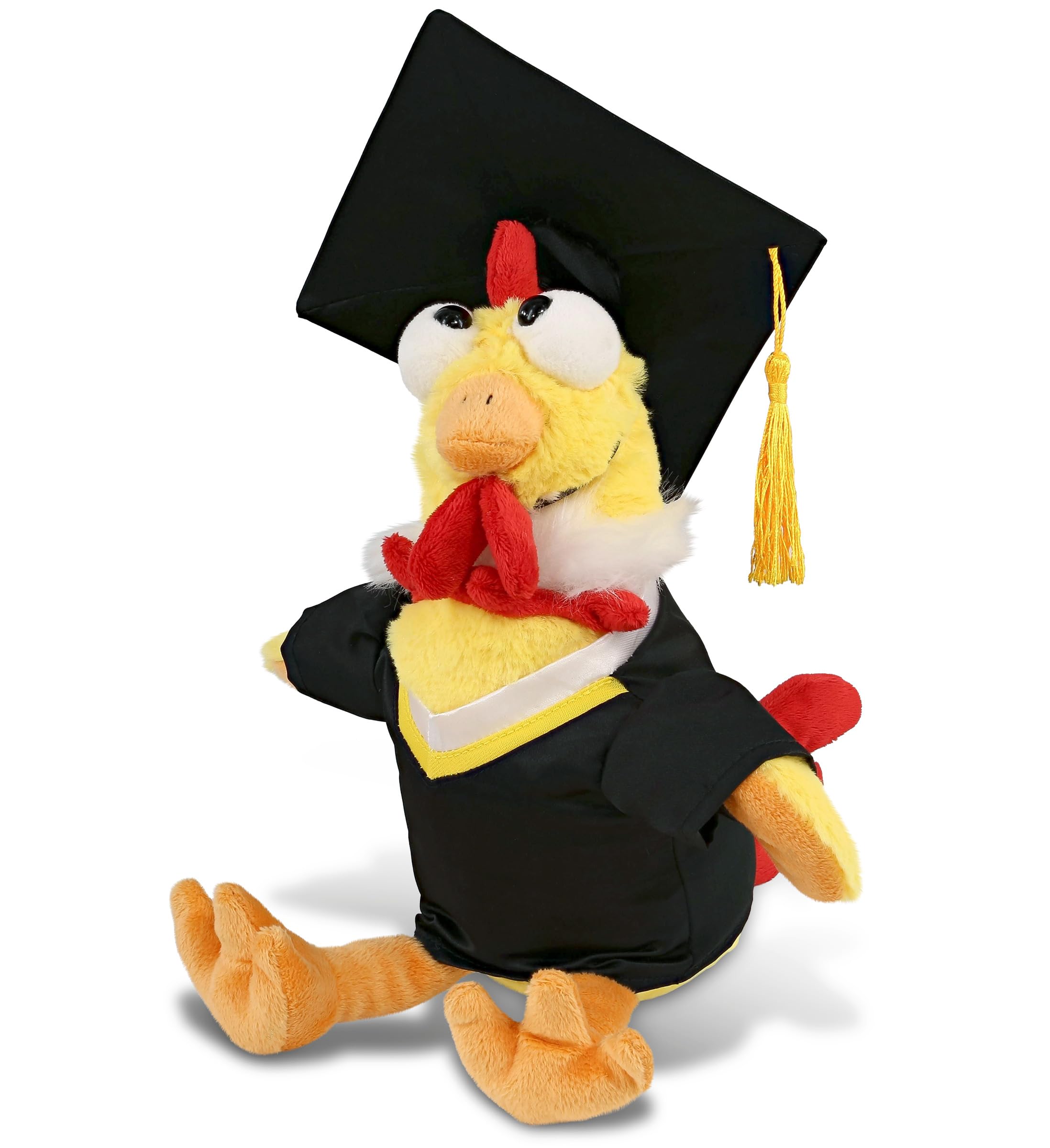Amazon.com: DolliBu Yellow Rooster Graduation Plush Toy - Super Soft ...