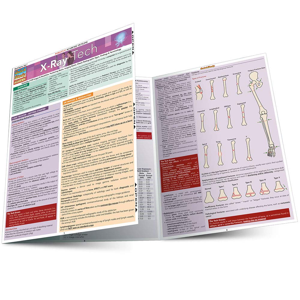 X-Ray Tech QuickStudy Laminated Reference Guide (QuickStudy Academic ...