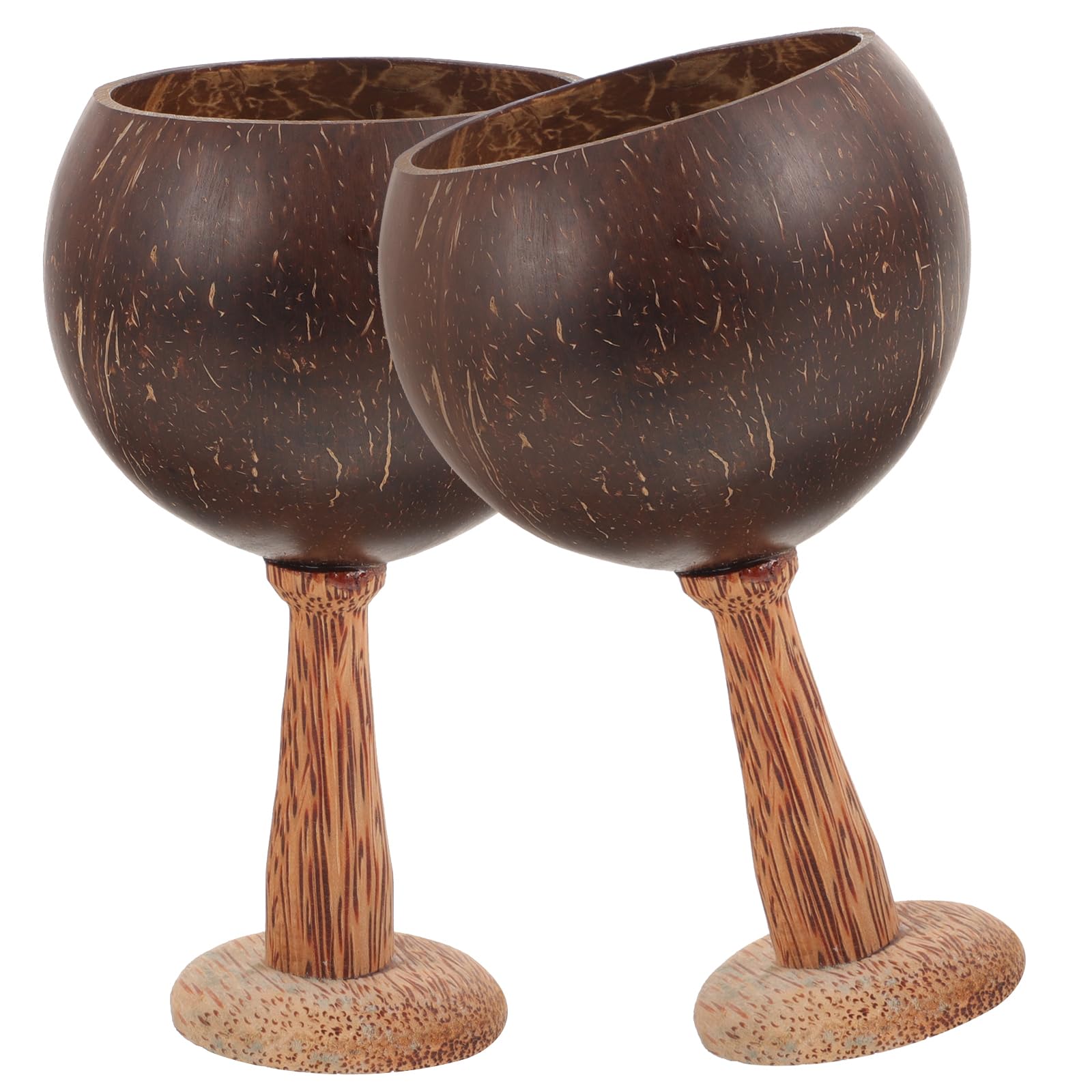 Amazon.com: BESTonZON 2PCS Coconut Cup, Polished Coconut Cups Hawaiian ...