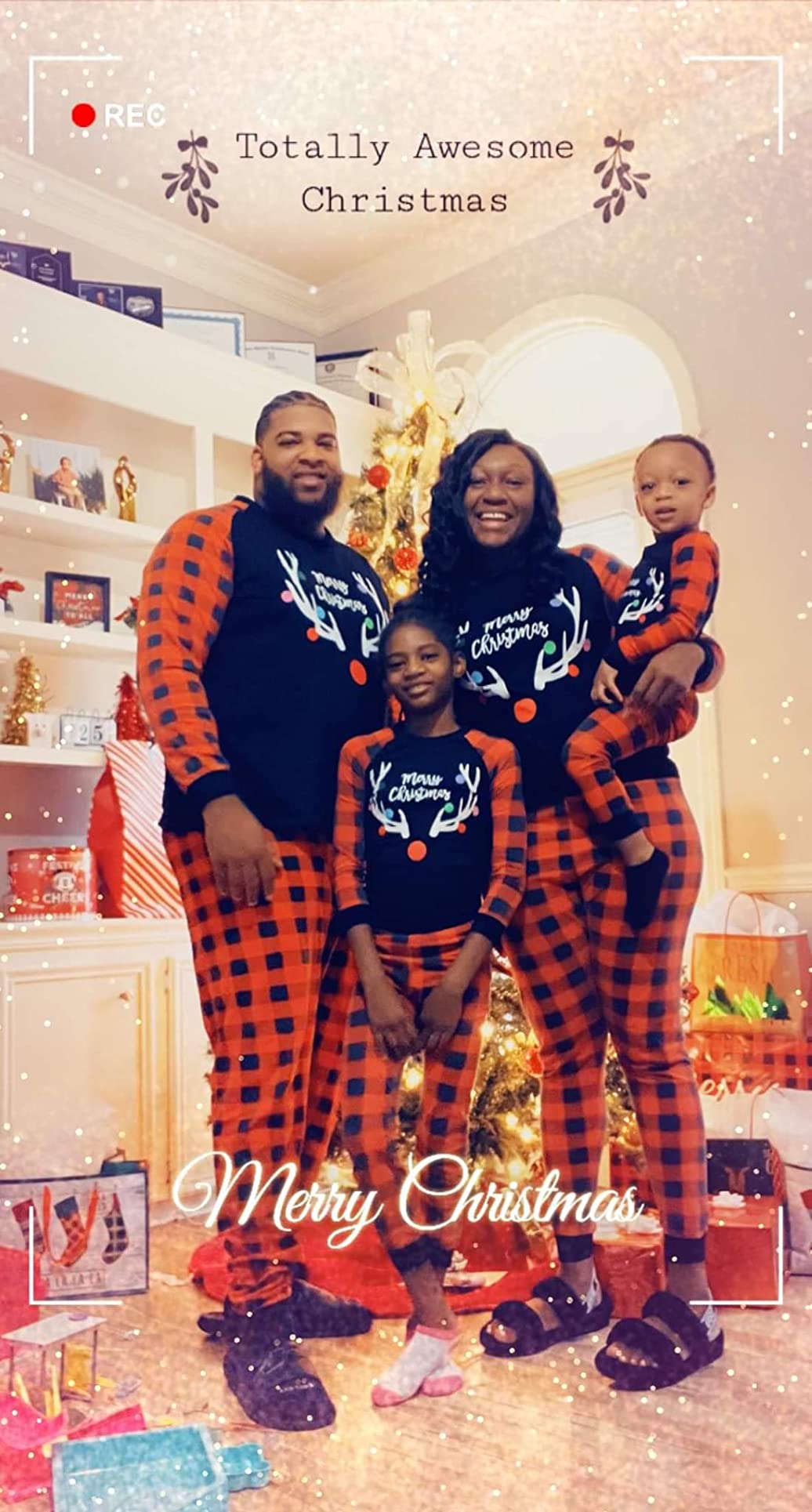 $9/mo - Finance Christmas Family Matching Pajamas Women Cotton Jammies ...