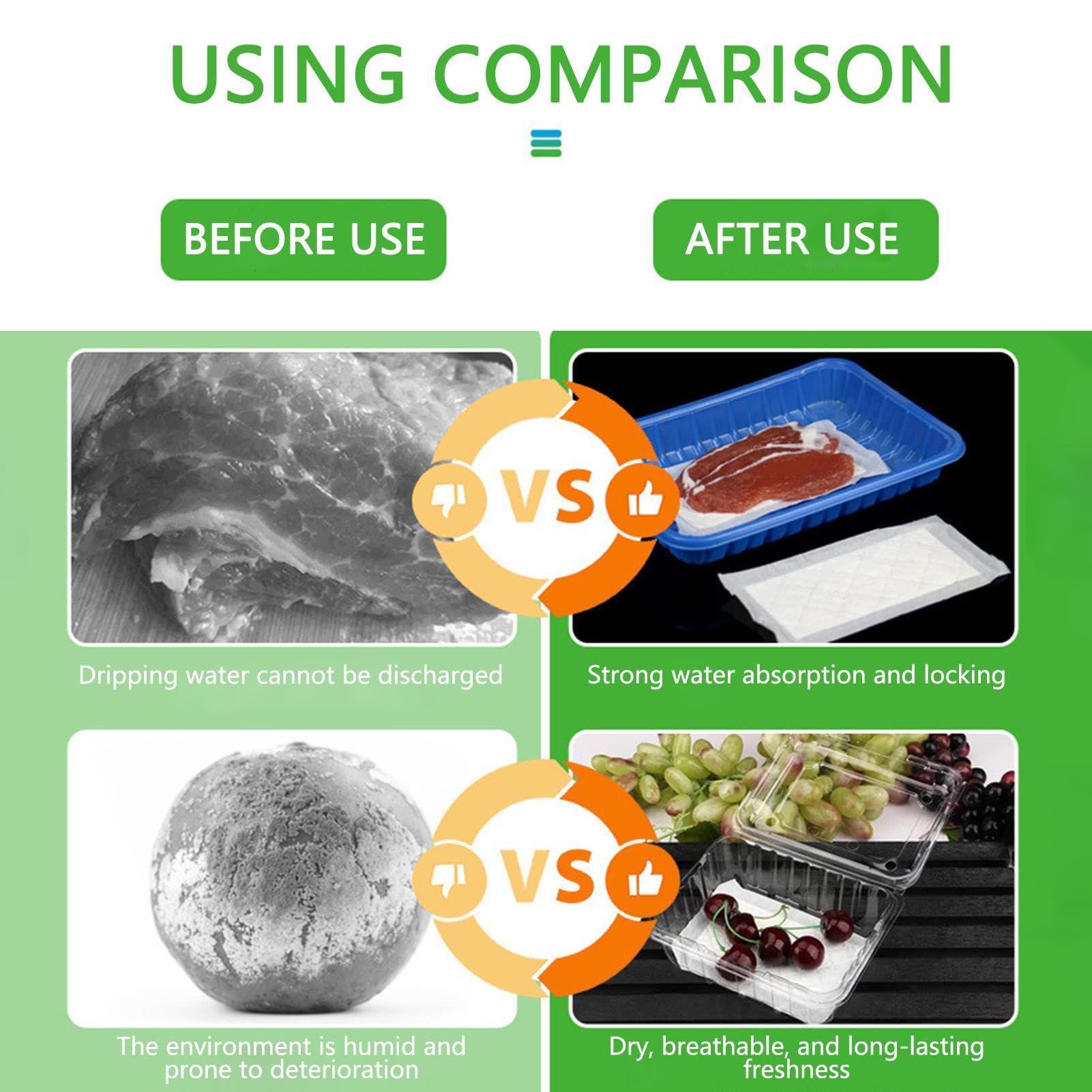 Sealer Memes Meat Pads | Absorbent Dri Lock 50/80 Grams Kitchen