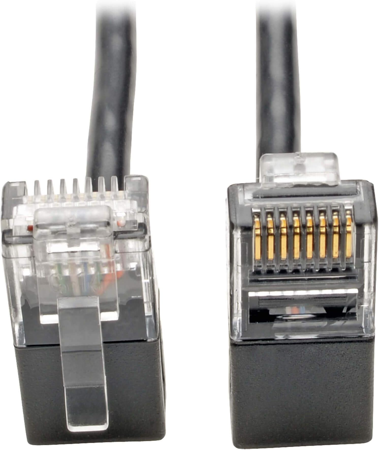 Amazon.com: TRIPP LITE Cat6 Gigabit Patch Cable Snagless Right-Angle ...