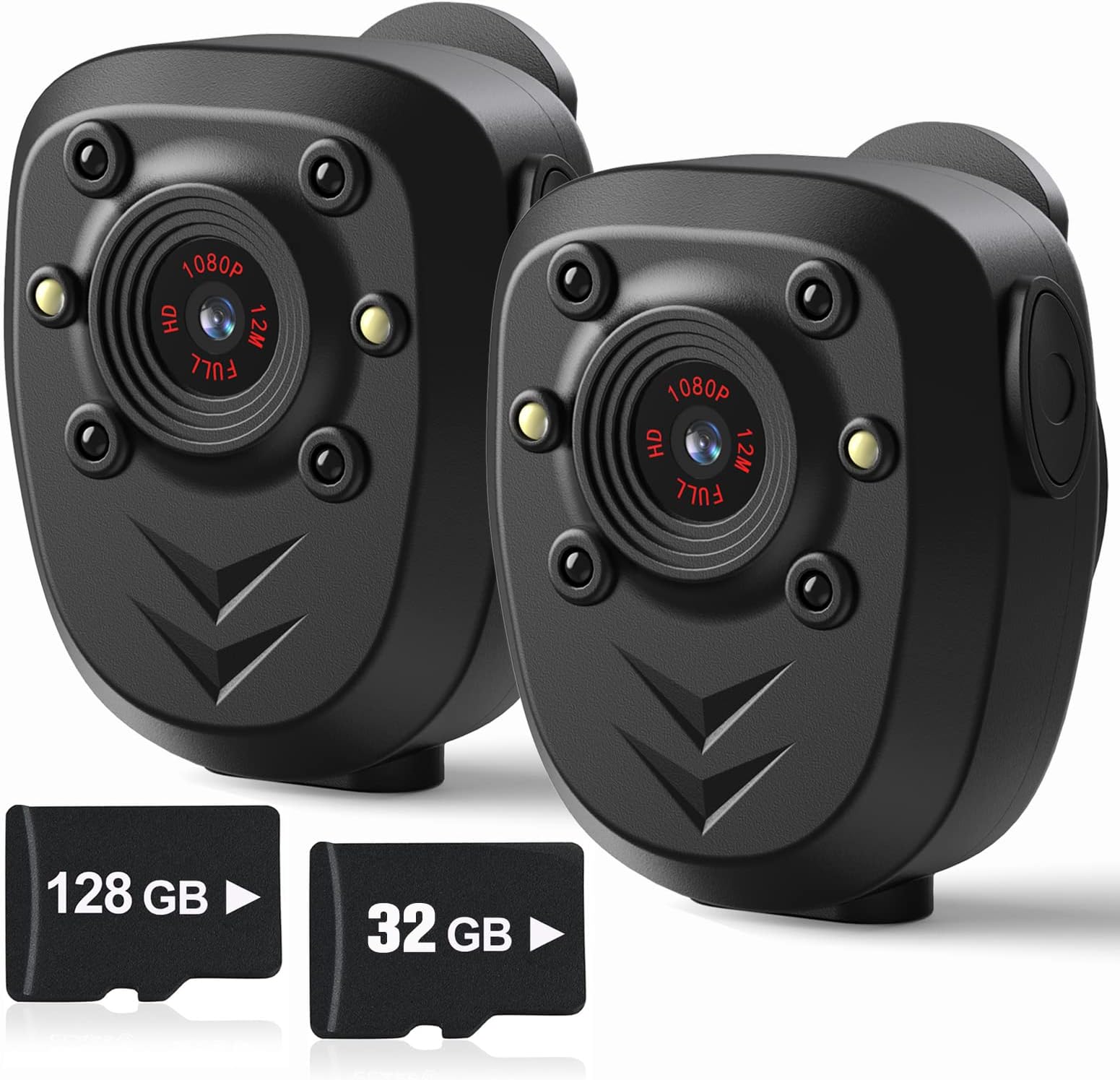 Amazon.com : KSADBOSSBO 128GB and 32GB Mini Body Camera Build-in Memory ...