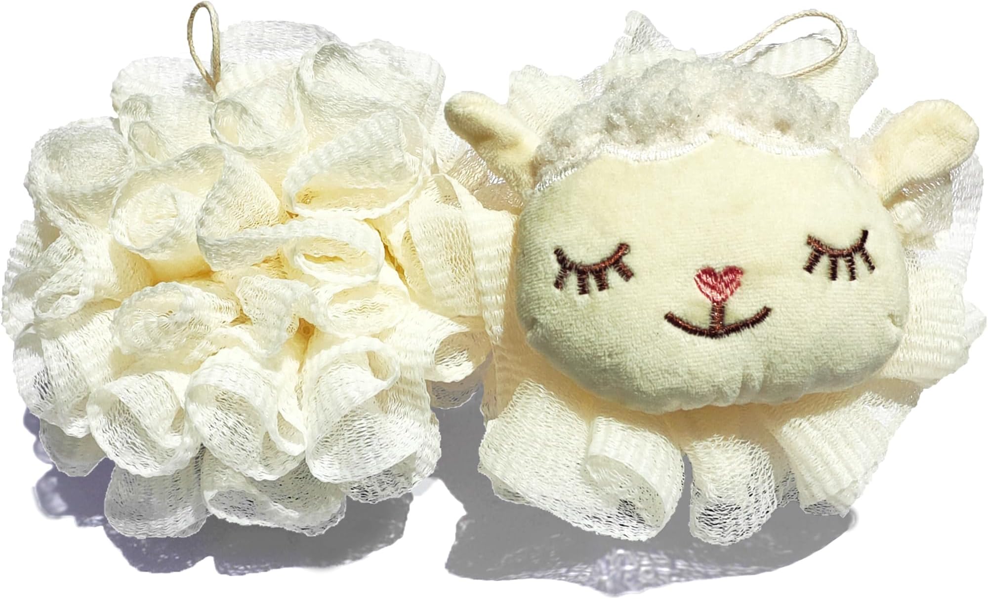 Amazon.com: Cartoon Bath Pouf Puff Mesh Bath Sponges with Stuffed ...