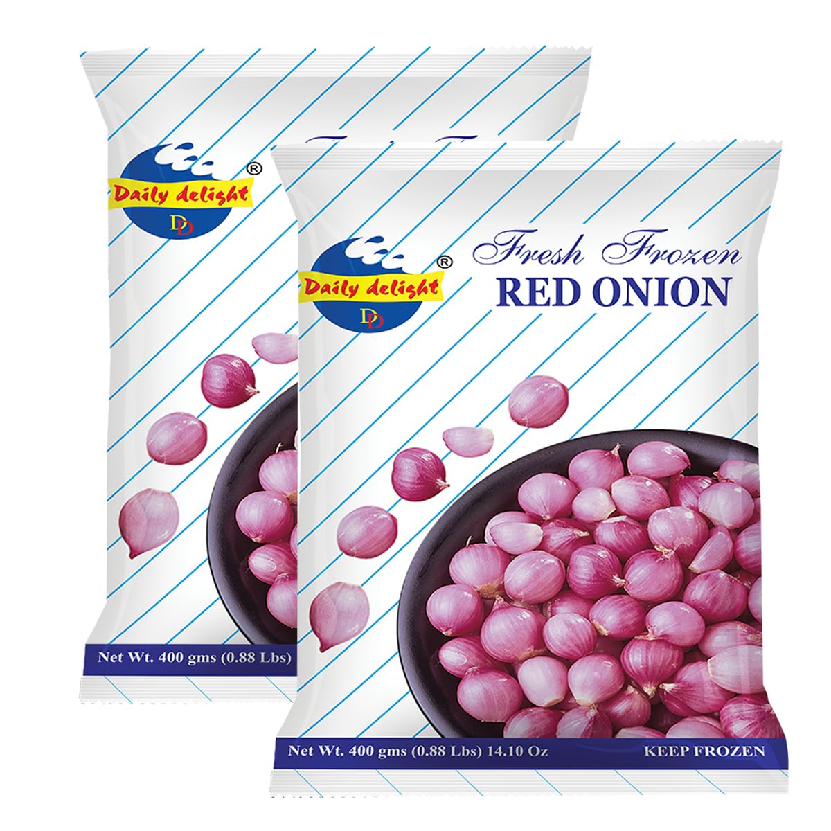 Daily Delight Red Onion - 400g, Fresh Frozen Vegetables, Ready to Use ...