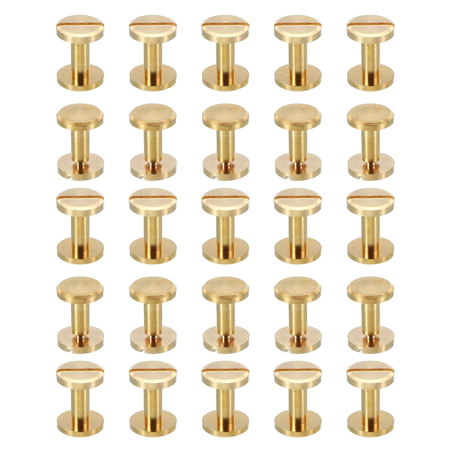 Amazon.com: PATIKIL 25 Sets Chicago Screws, M4x8mm Chicago Screw ...