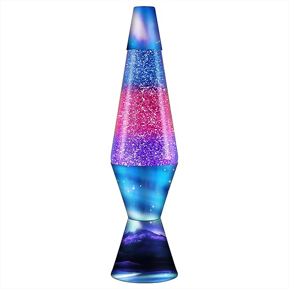 Lava Lamp Northern Lights 2160, Tri-colour Globe, Silver Glitter ...