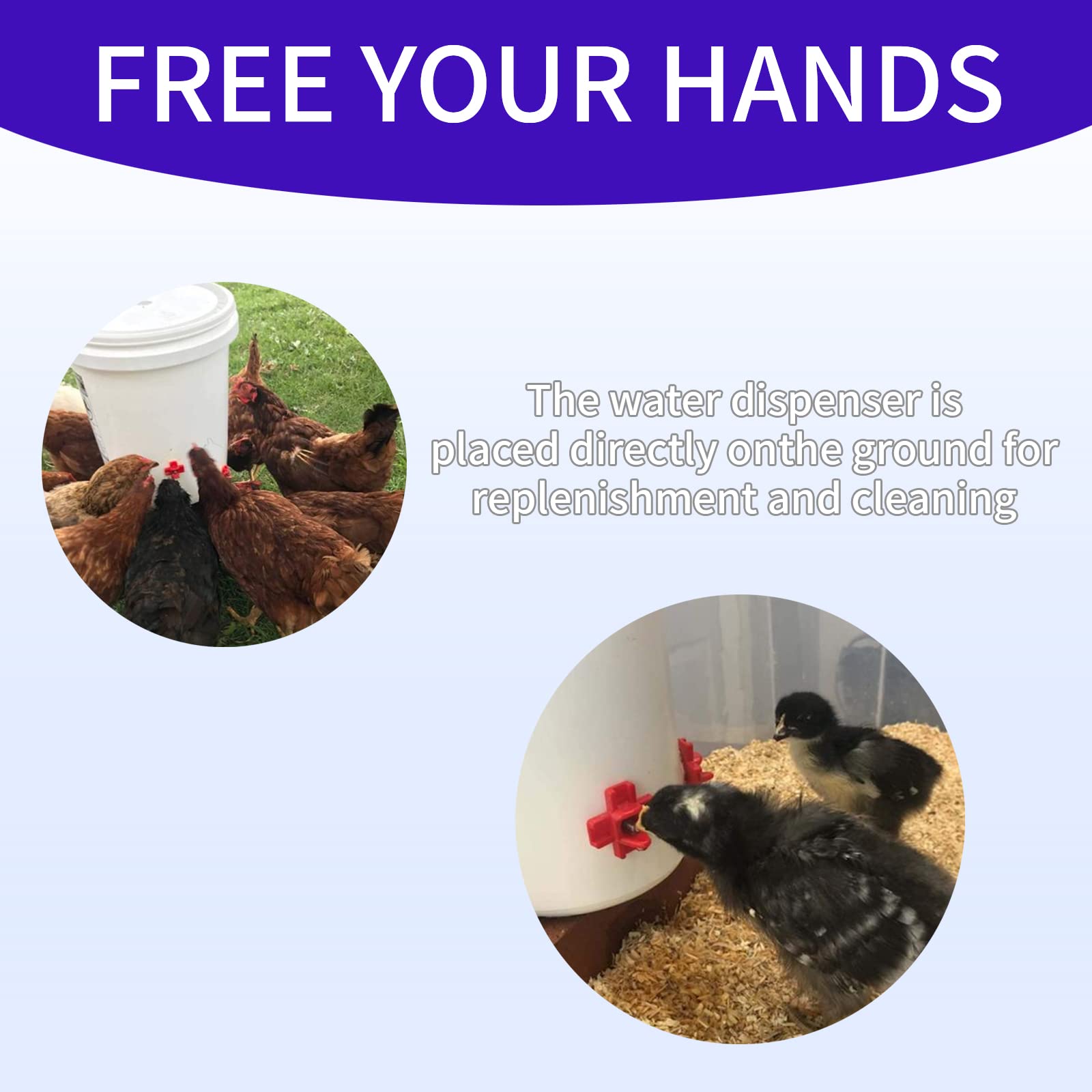 Snapklik.com : 6Pack Chicken Nipple Waterer Horizontal Automatic ...
