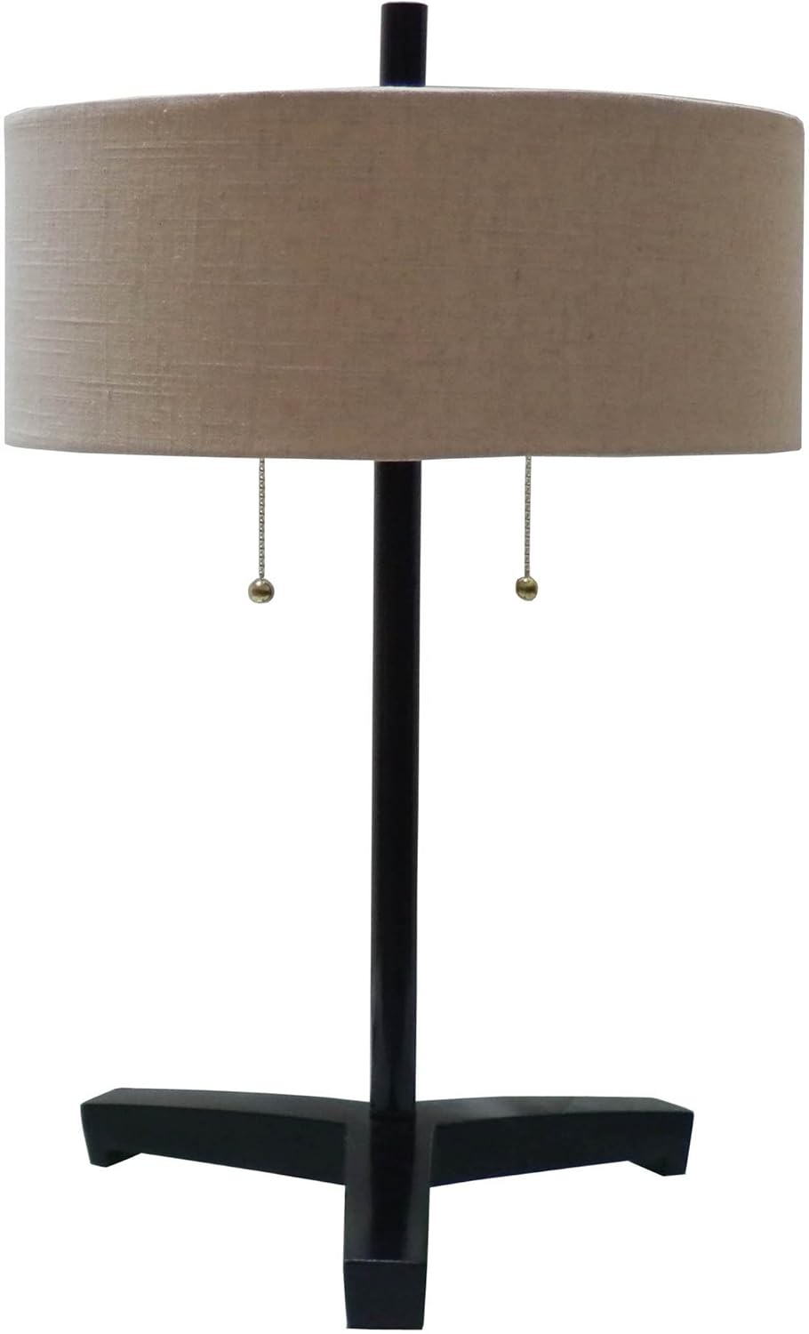 Fangio Lighting 1365BLK Poly and Metal Table Lamp, 22-Inch, Black Gloss ...