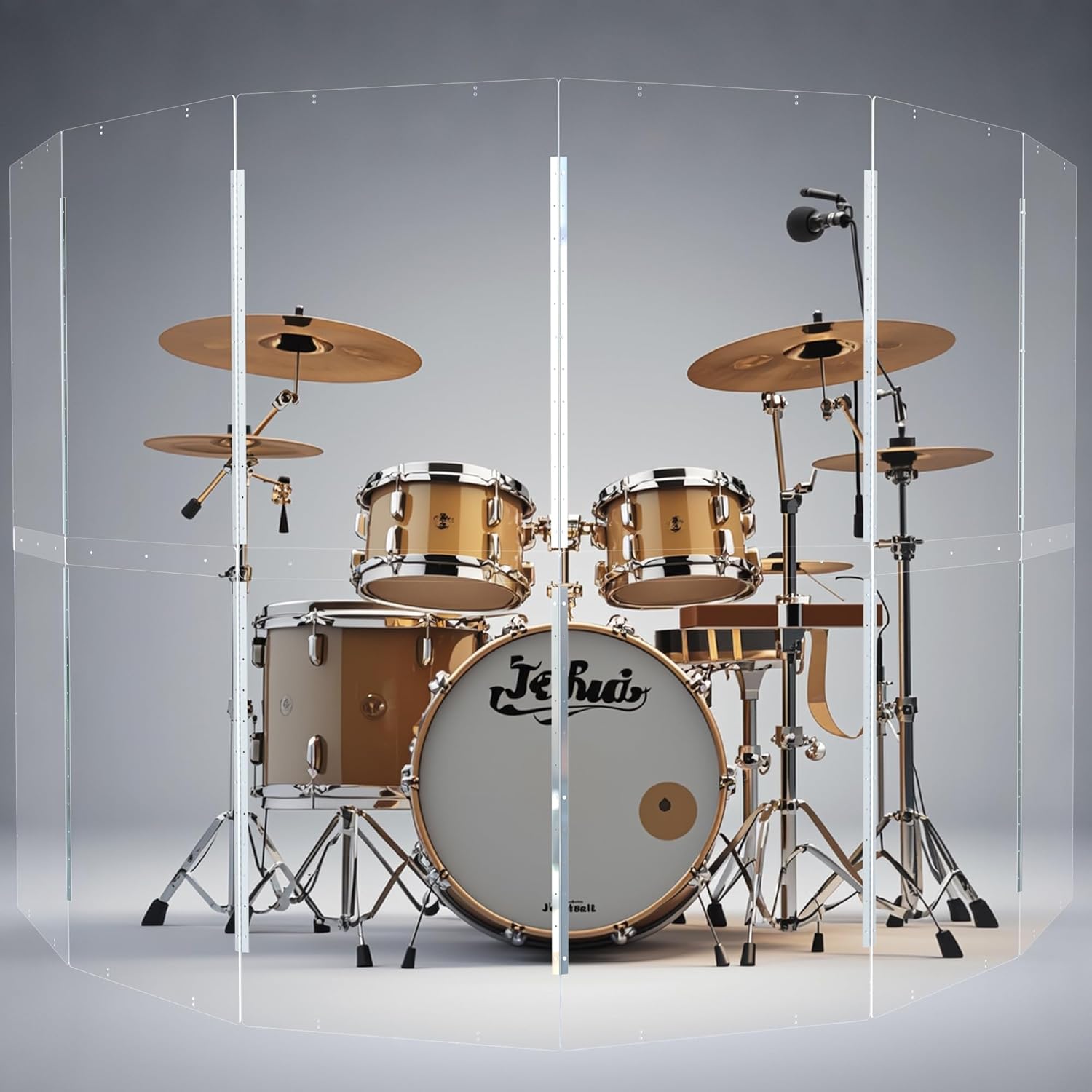 Amazon.com: Drum Shield | Portable 6-Panel 2ft x 5ft | Full-Length ...