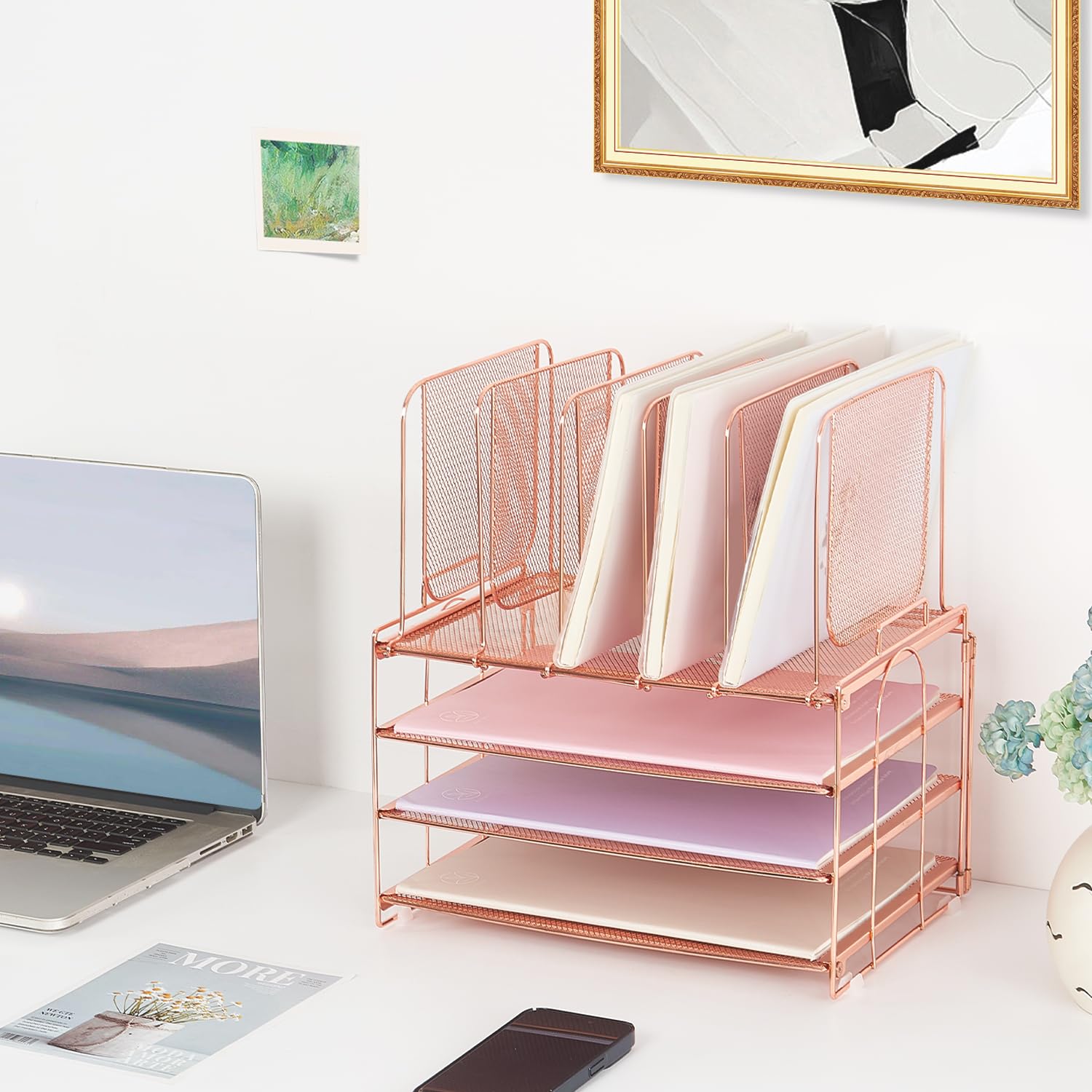 Snapklik.com : LEKETREE Desk Organizers And Accessories, 3-Tier Paper ...