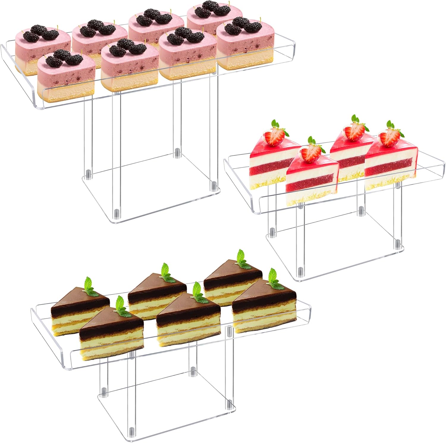 Amazon.com: Dessert Table Display Set, 3 Pack Dessert Display Stands ...