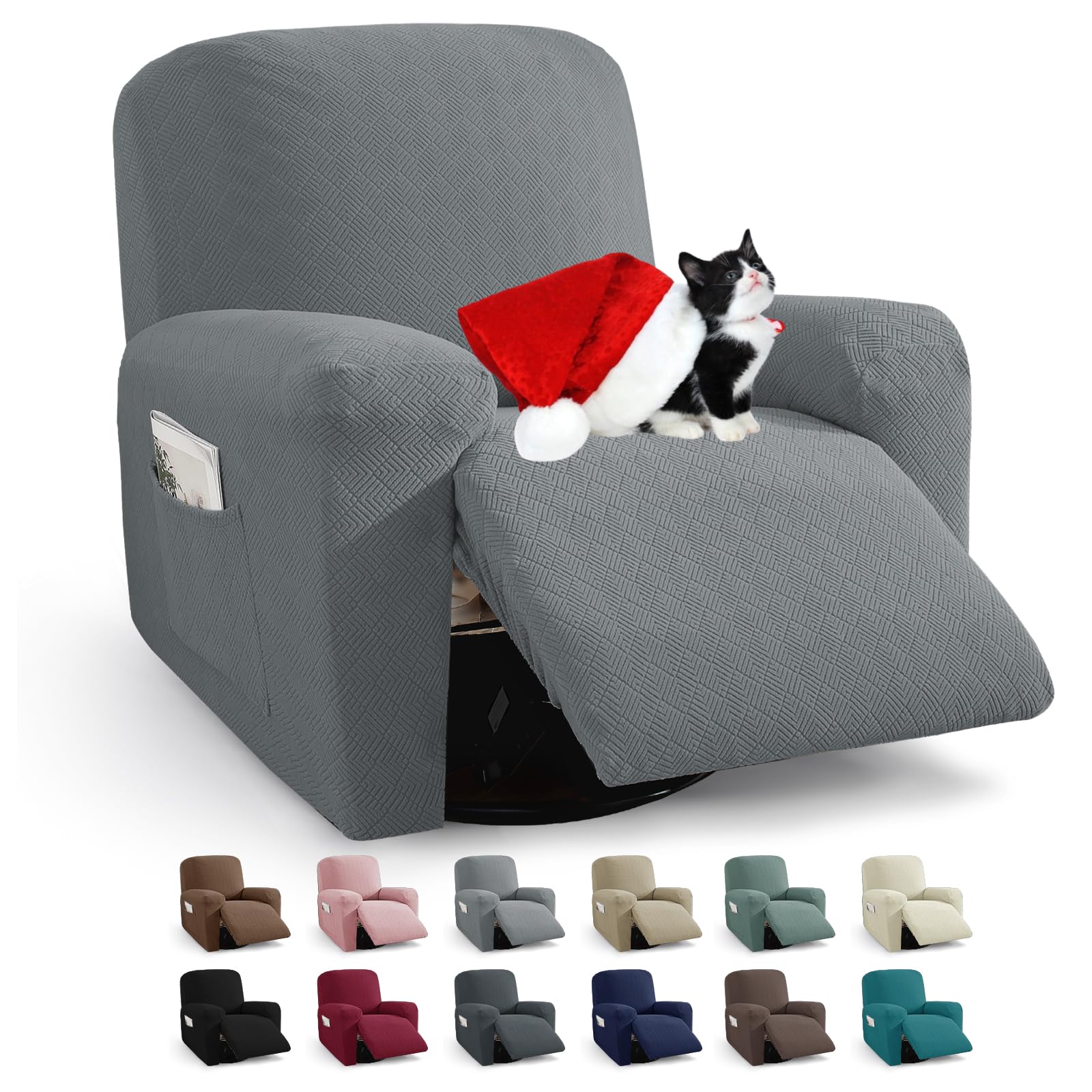 Amazon.com: JIVINER 3 Piece Recliner Chair Cover Stretch Lazy Boy Non ...