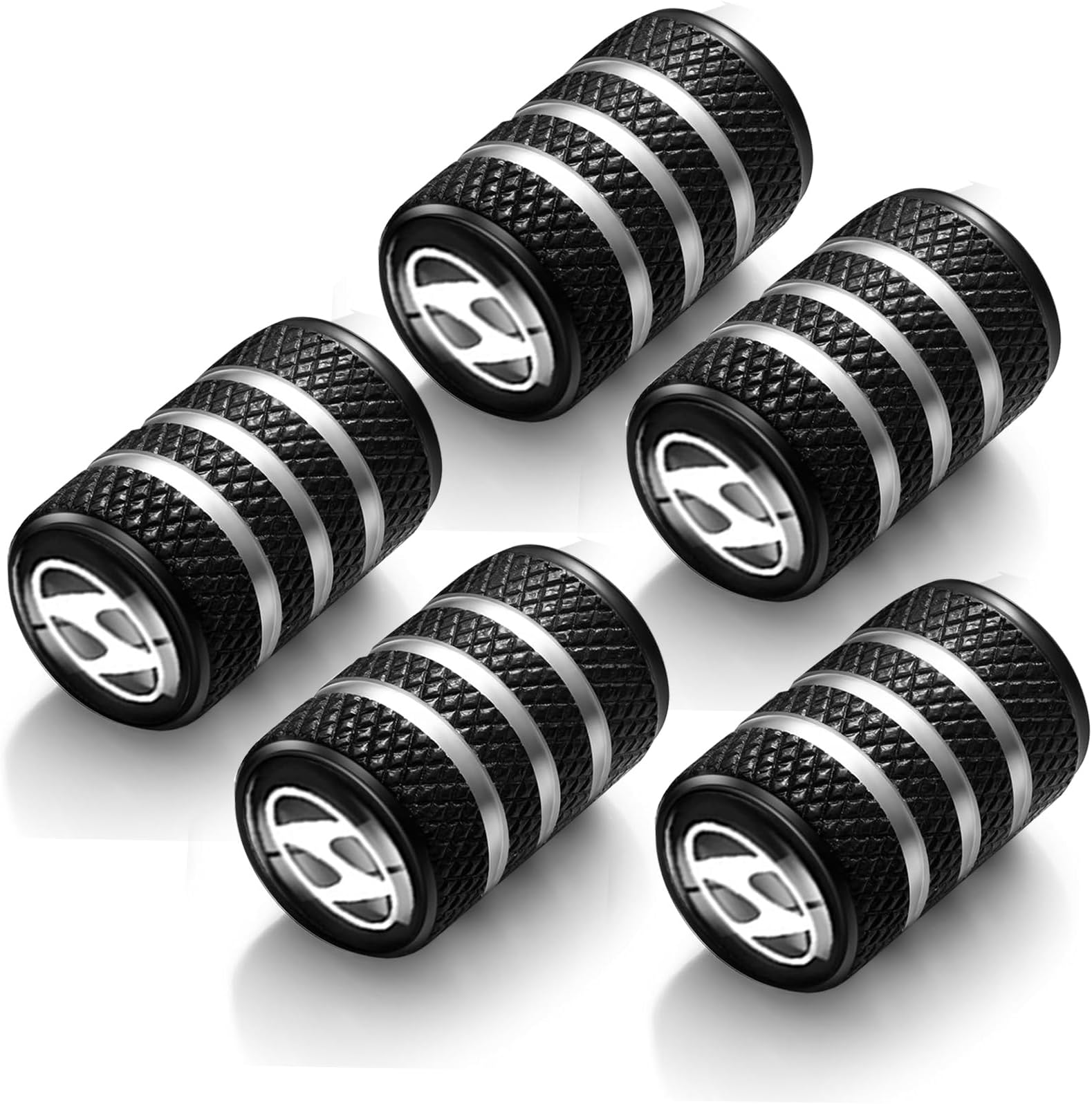 Amazon.com: Car Tire Valve Caps Tire Dust Caps for Hyundai Santa Fe ...