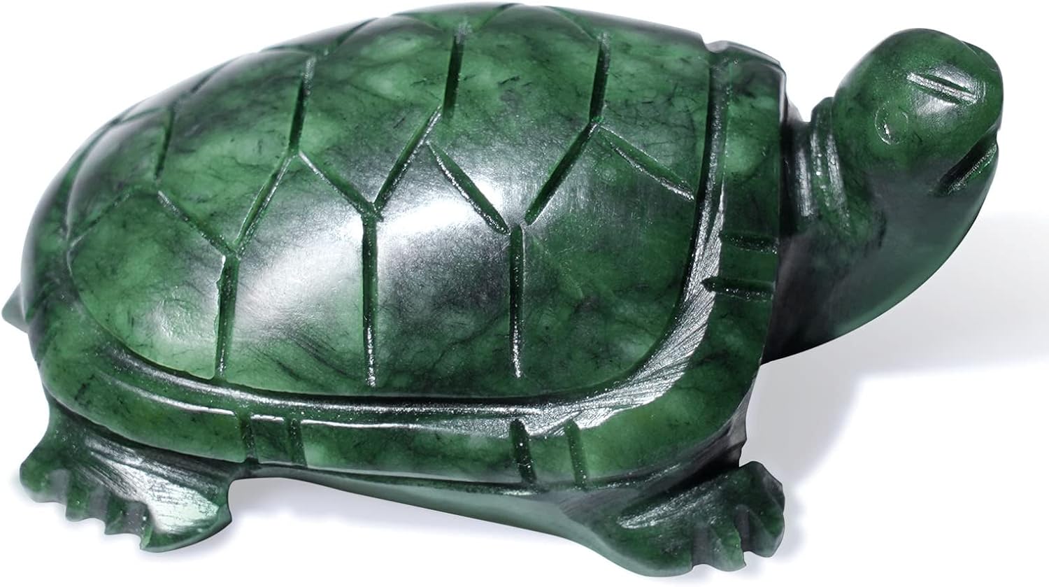 Jade Turtle Statue Natural Jade Gemstone Cute Animal Sculpture for ...