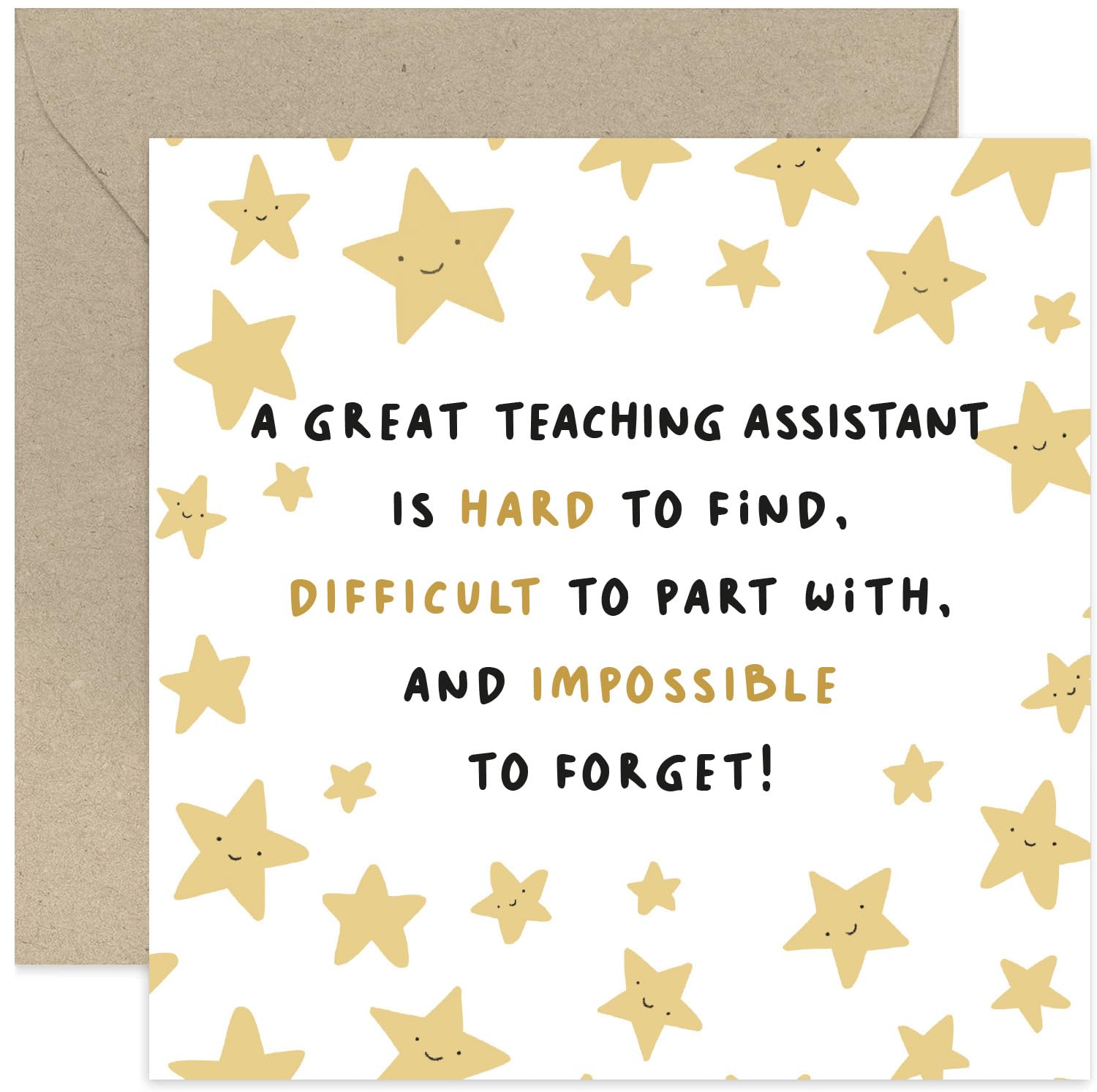 Old English Co. Thank You Card for Teaching Assistant - Appreciation ...