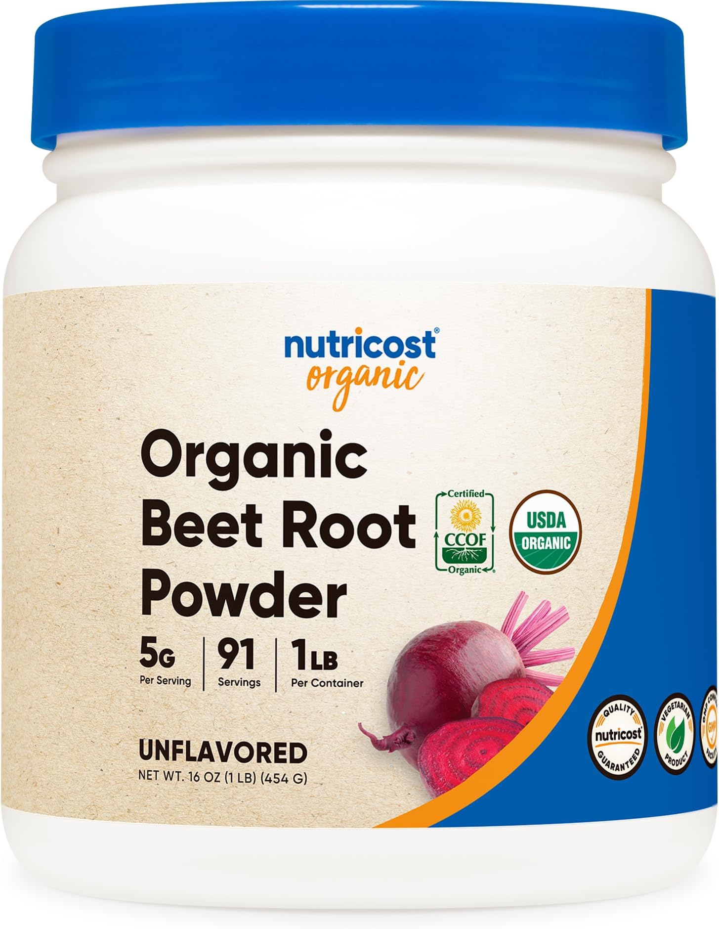 Amazon.com: Nutricost Organic Beet Root Powder 1 LB - Vegan, Superfood ...