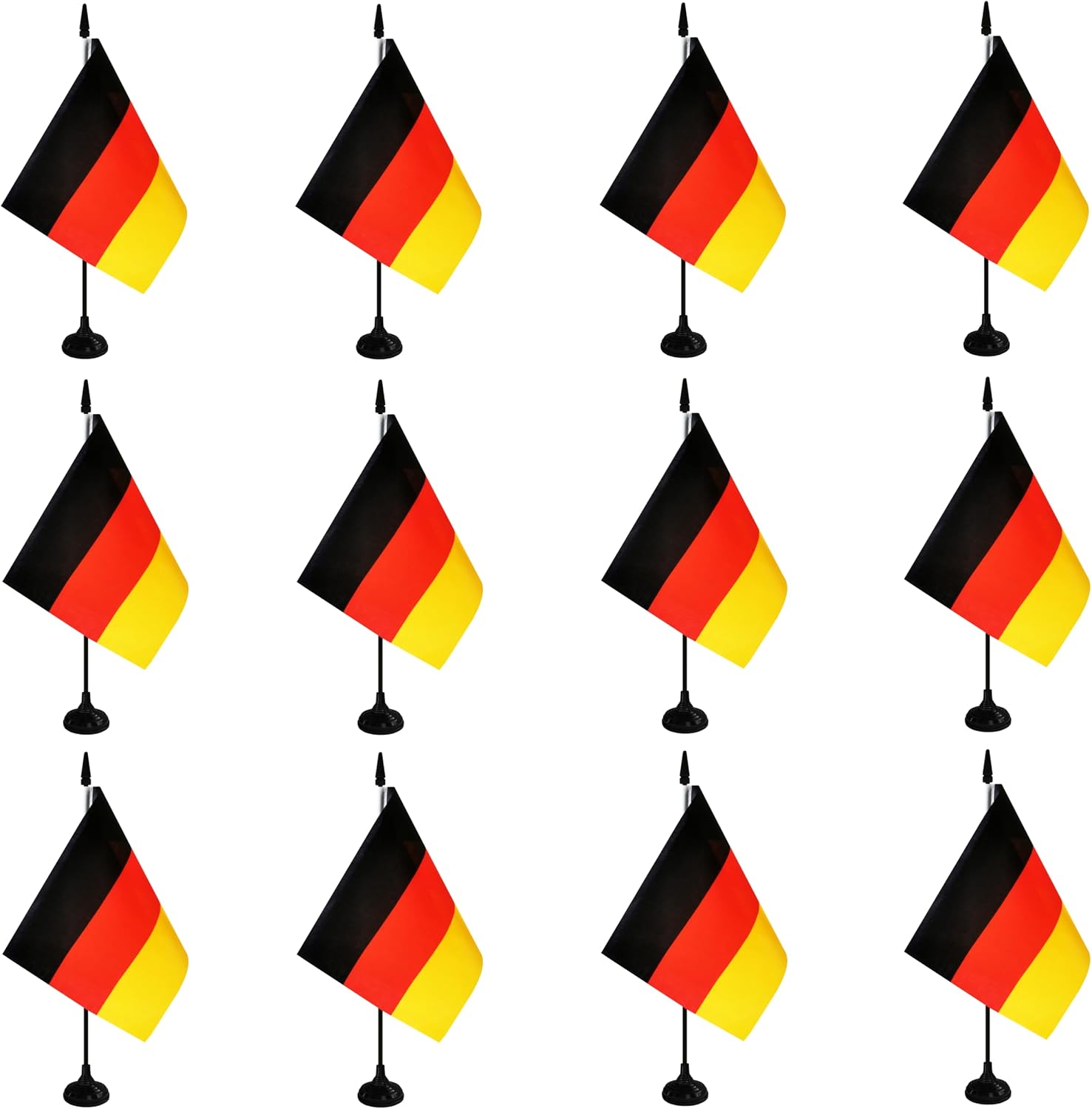 Amazon.com: Rotenl Germany Desk Flag, 12 Pack Germanic Table Office ...