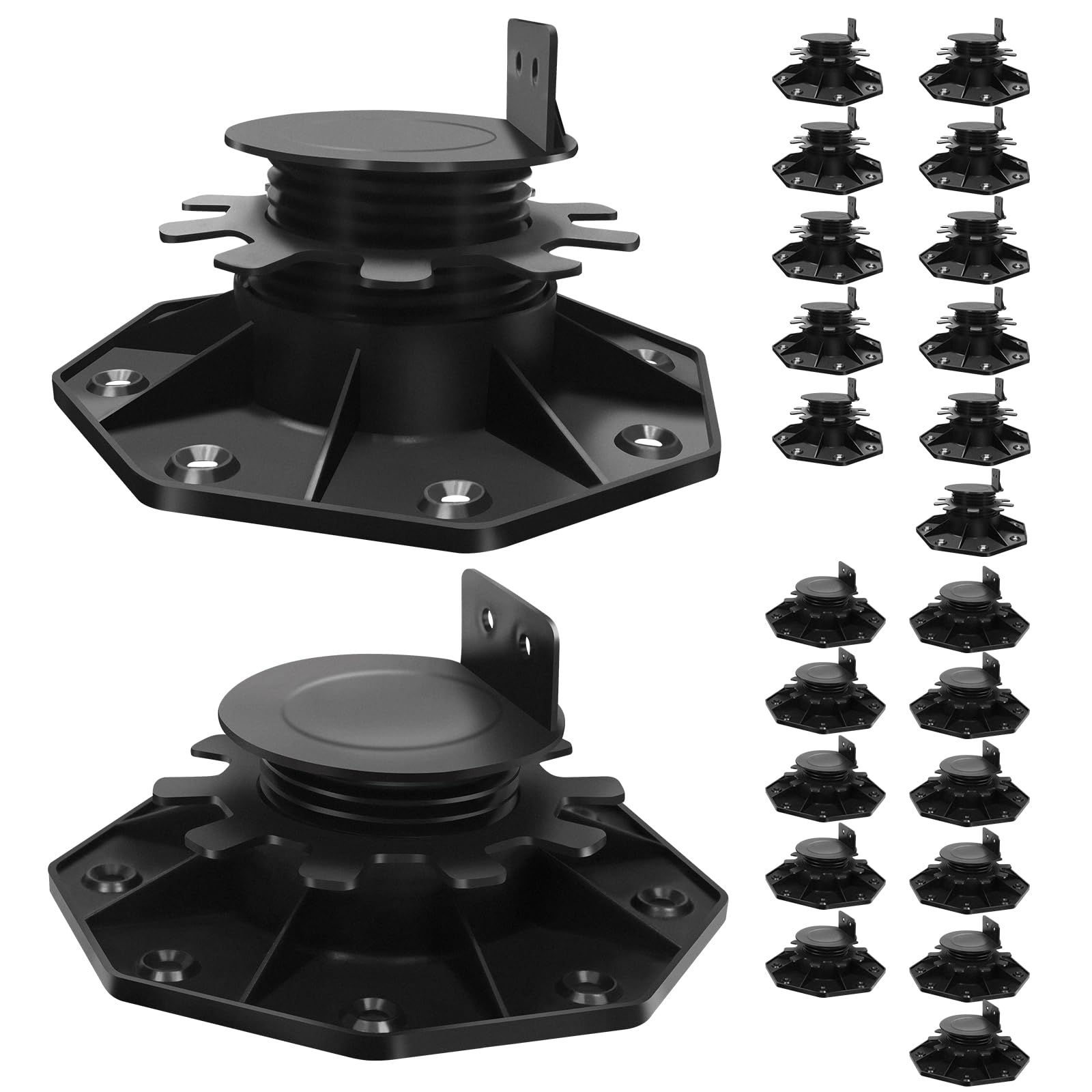 Amazon.com: MENGBEI 24 Pack Deck Pedestals Deck Foundation Base Support ...