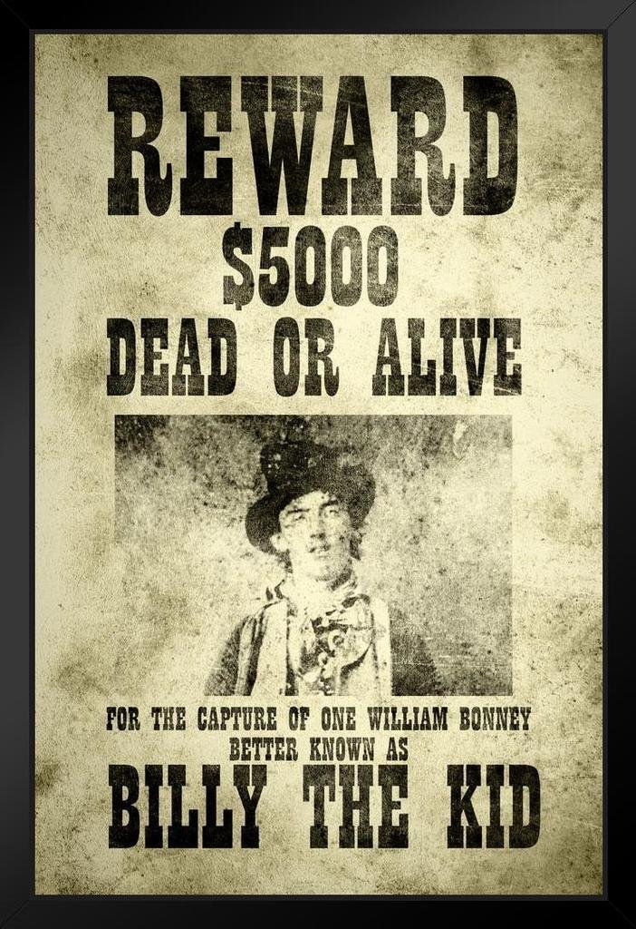 Authentic Billy The Kid Wanted Poster