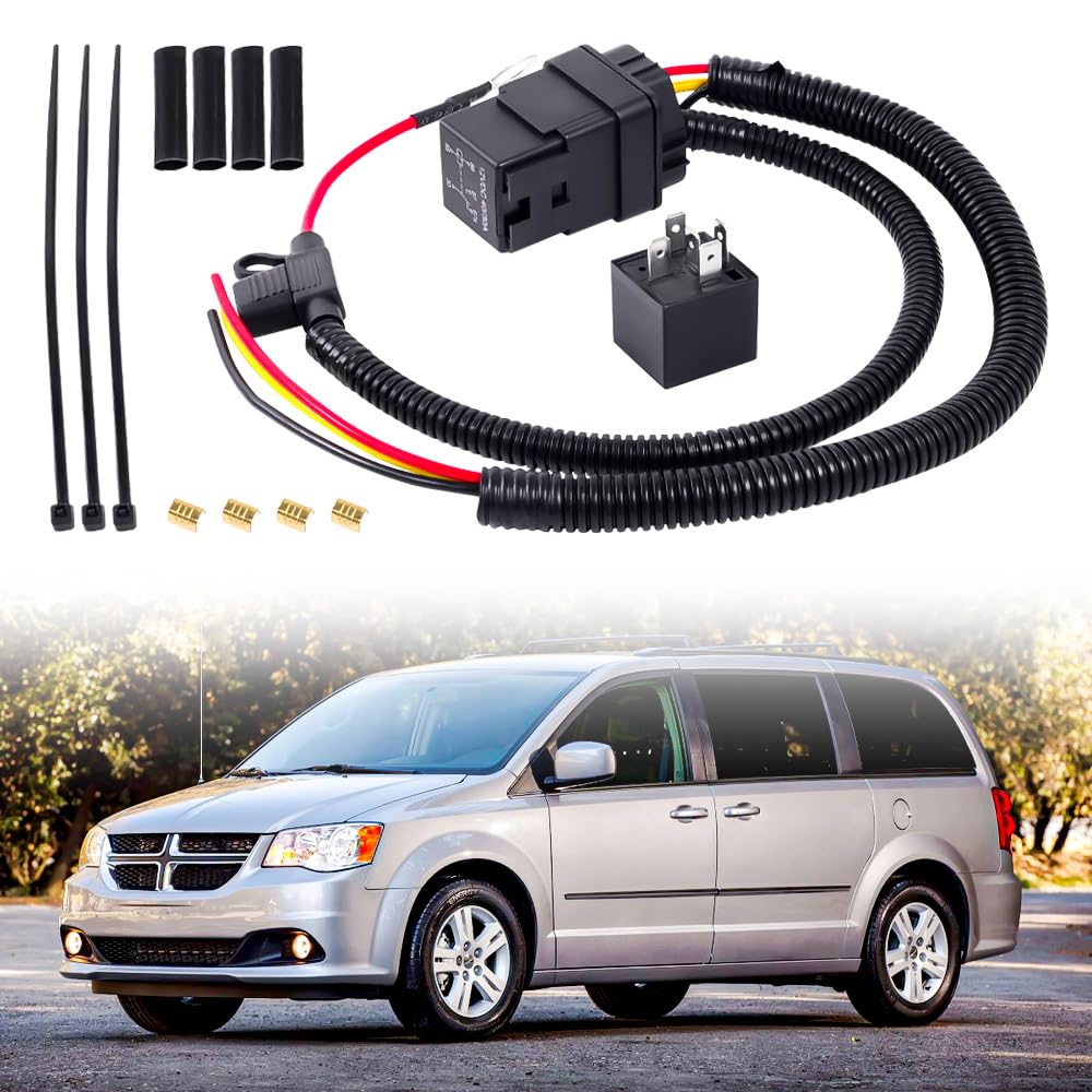 Amazon.com: LEAPTREND Fuel Pump Relay Wiring Kit Compatible with Dodge ...