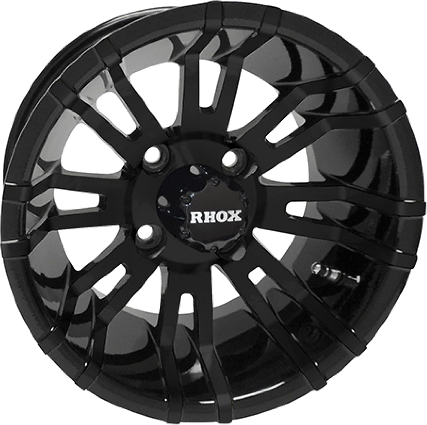 Amazon.com: Red Hawk TIR-RX271 Black With Center Cap, 12x7 ET-25 Golf ...