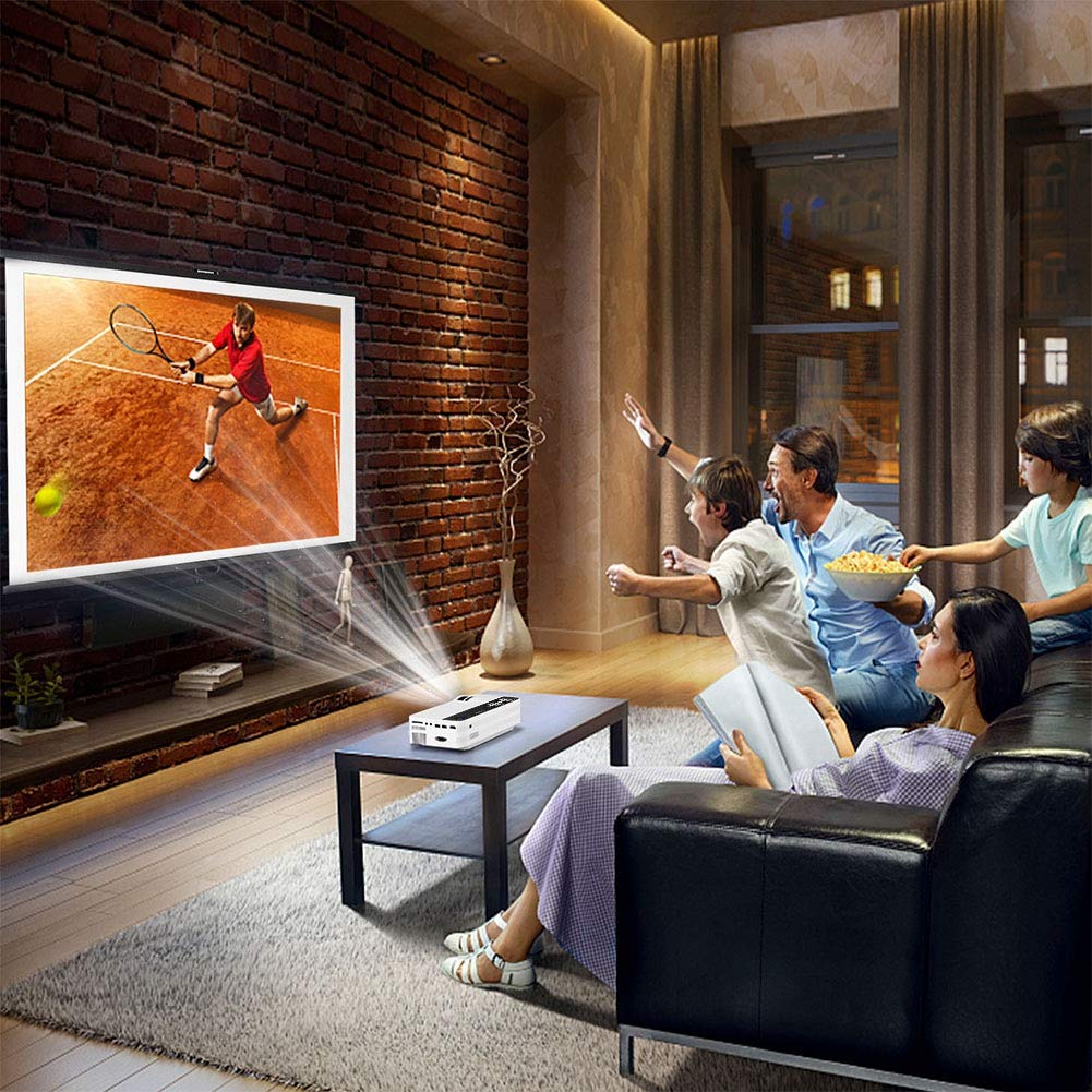 Video Projector Full HD 1920x1080 4.0 Home Projector 4500 for 6.0 WiFi ...