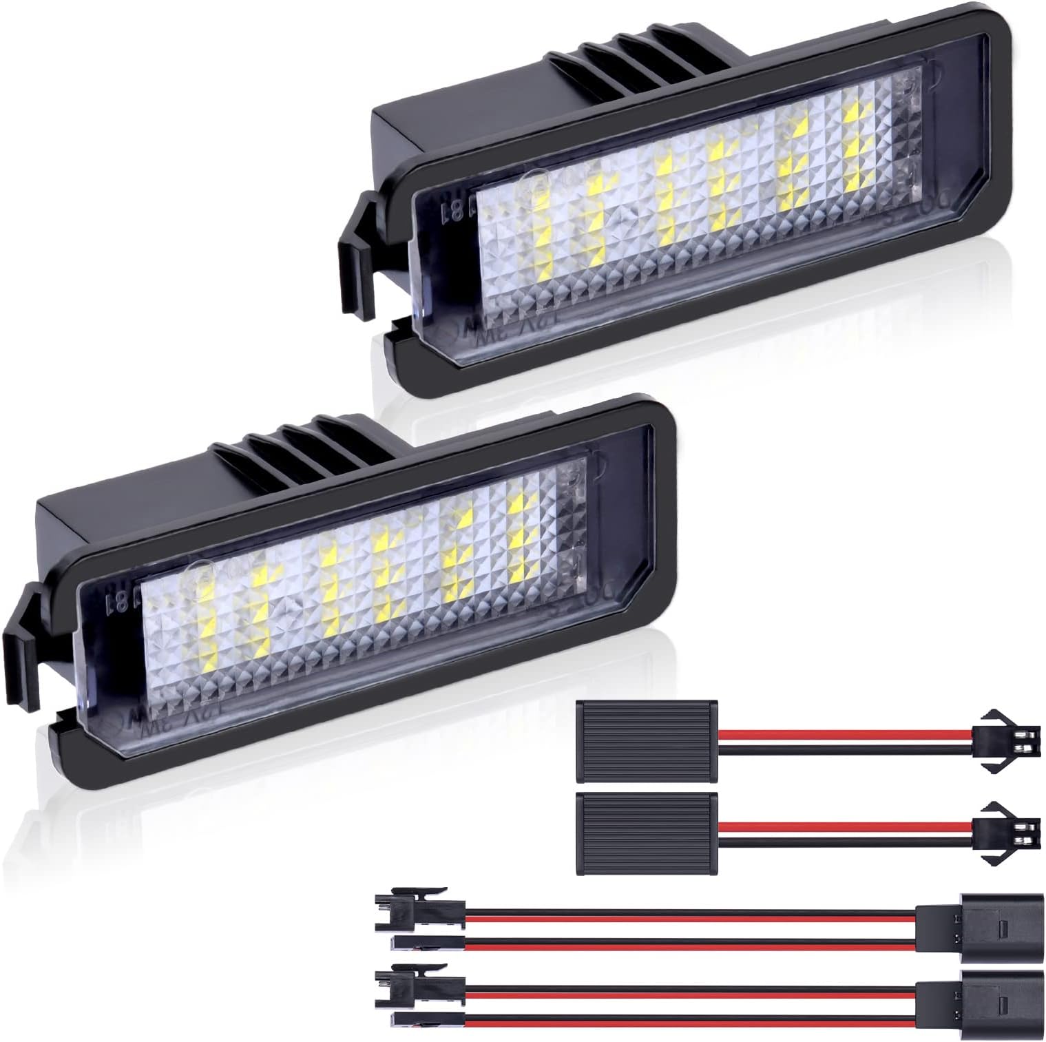 WinPower LED Number Plates Light Assembly License Plate Lights White ...