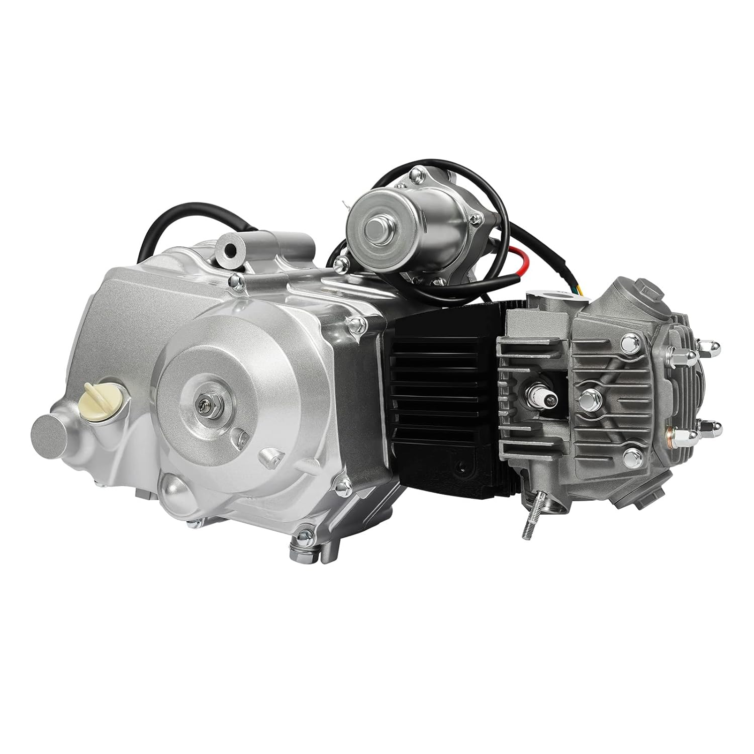 Amazon.com: 125cc 4 Stroke ATV Quad Engine Motor w/Reverse Electric ...