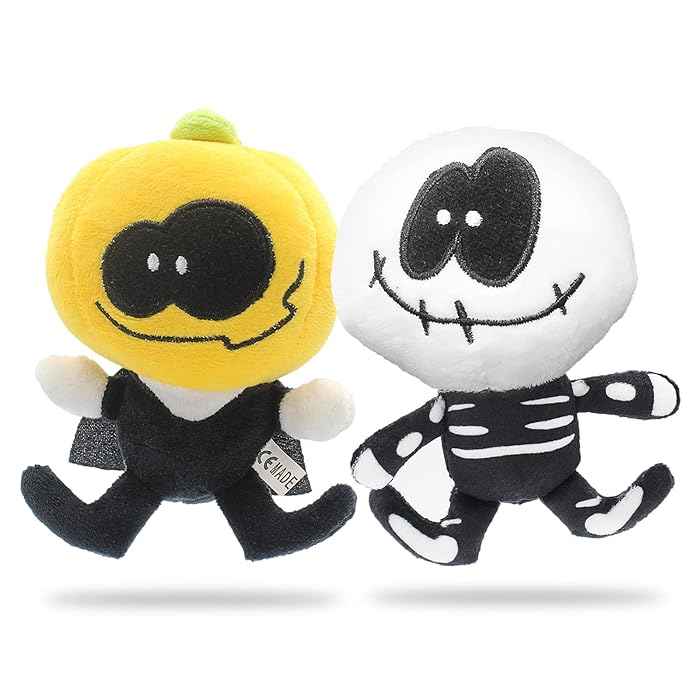 Buy FNF Skid and Pump Plush,2 Mini Squeaky Friday Night Skid and Pump ...