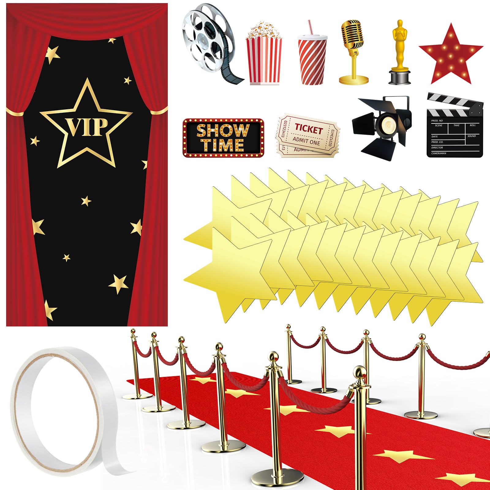 Red Carpet Backdrop Diy