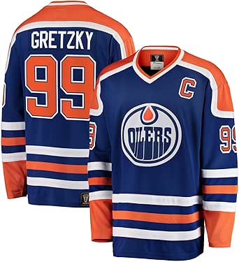 Amazon.com: Fanatics Edmonton Oilers Wayne Gretzky Men's Authentic Blue ...