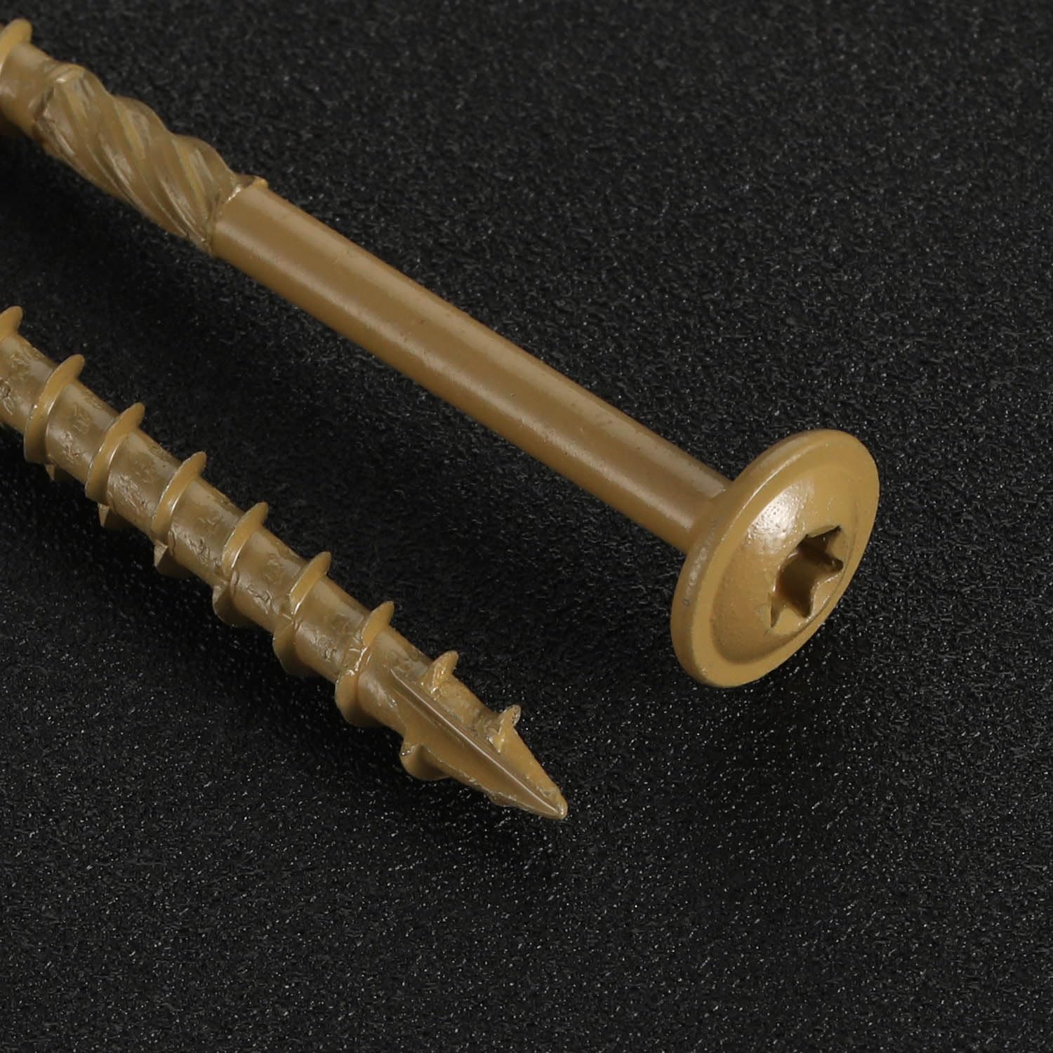 Snapklik.com : 5 Inch Torx Drive Outdoor Wood Screws, 100 PCS Bronze ...