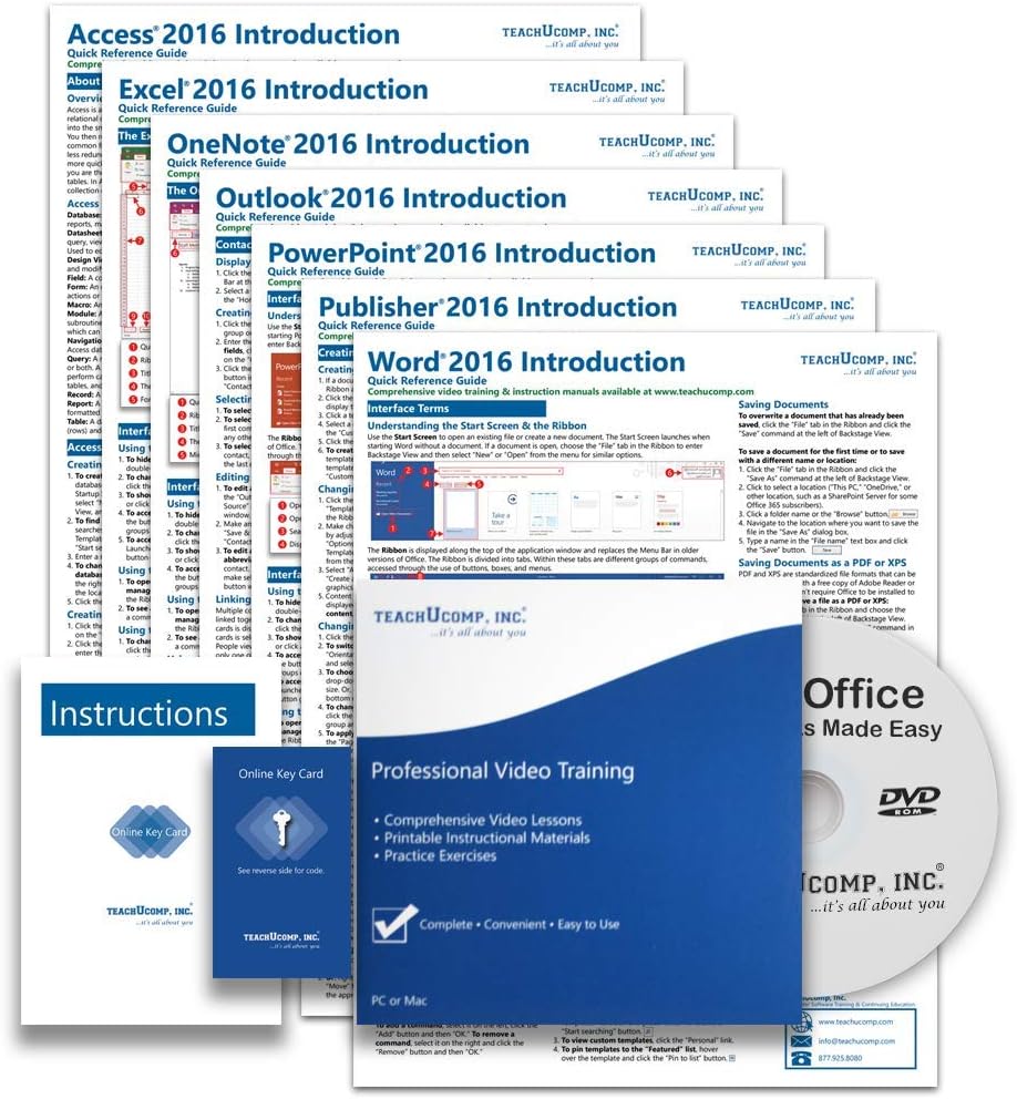 Amazon.com: TEACHUCOMP DELUXE Video Training Tutorial Course for ...