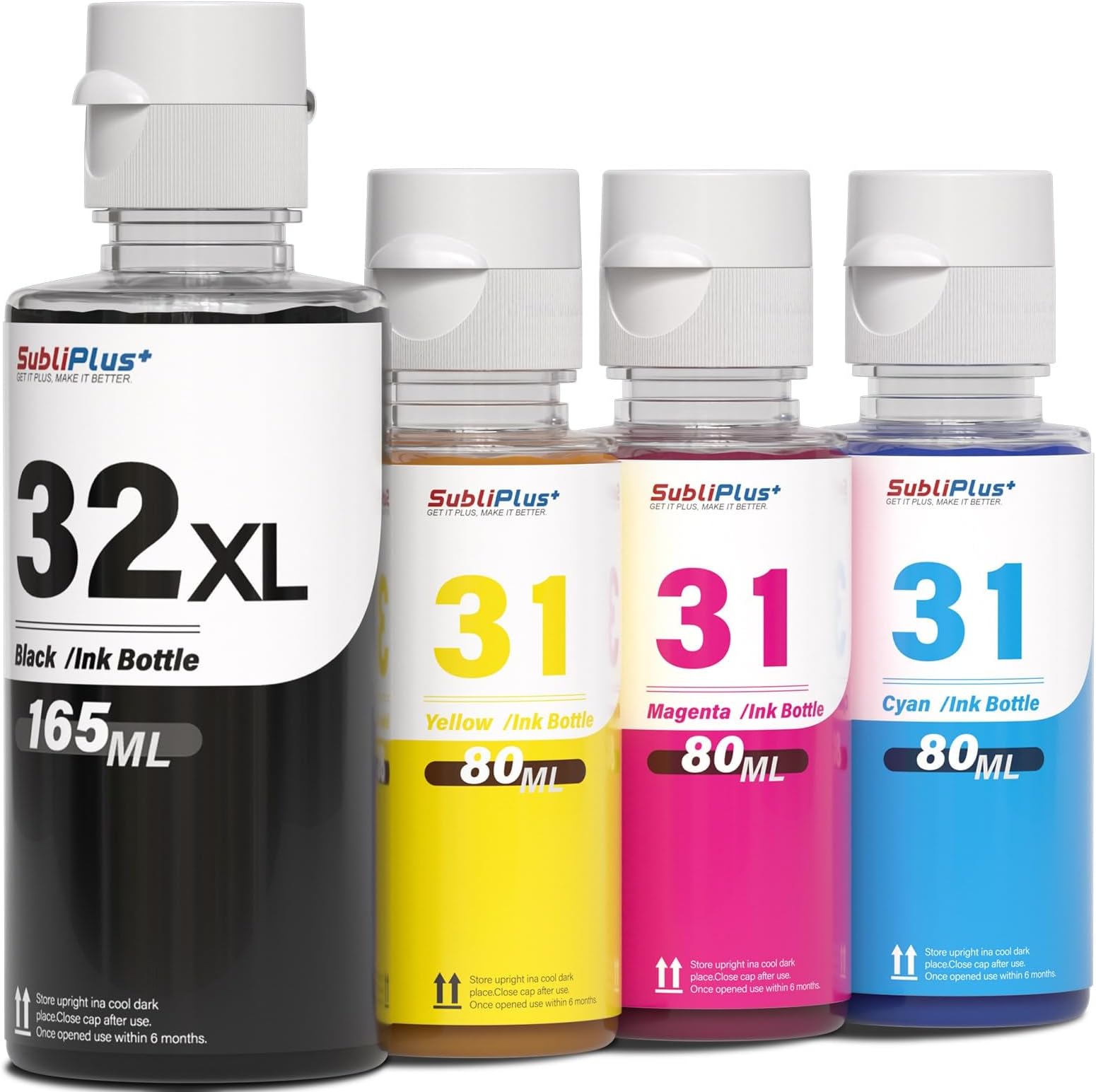 Amazon.com: 32XL Black Ink Bottle 31 Ink Bottle Set Compatible ...