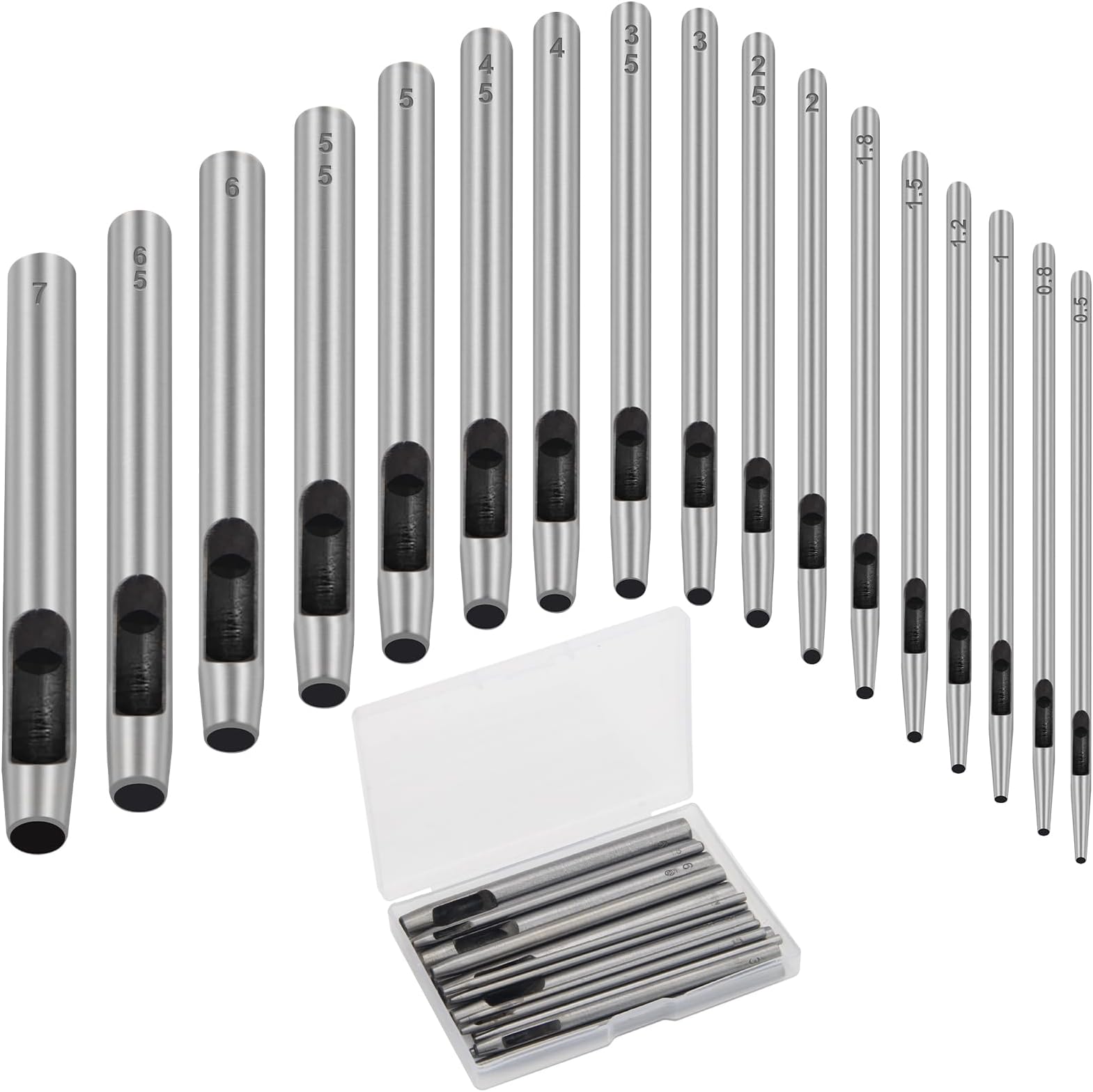 TEKTON Hollow Punch Set (12-Piece) | 6588 - Hand Tool Hole Punches ...