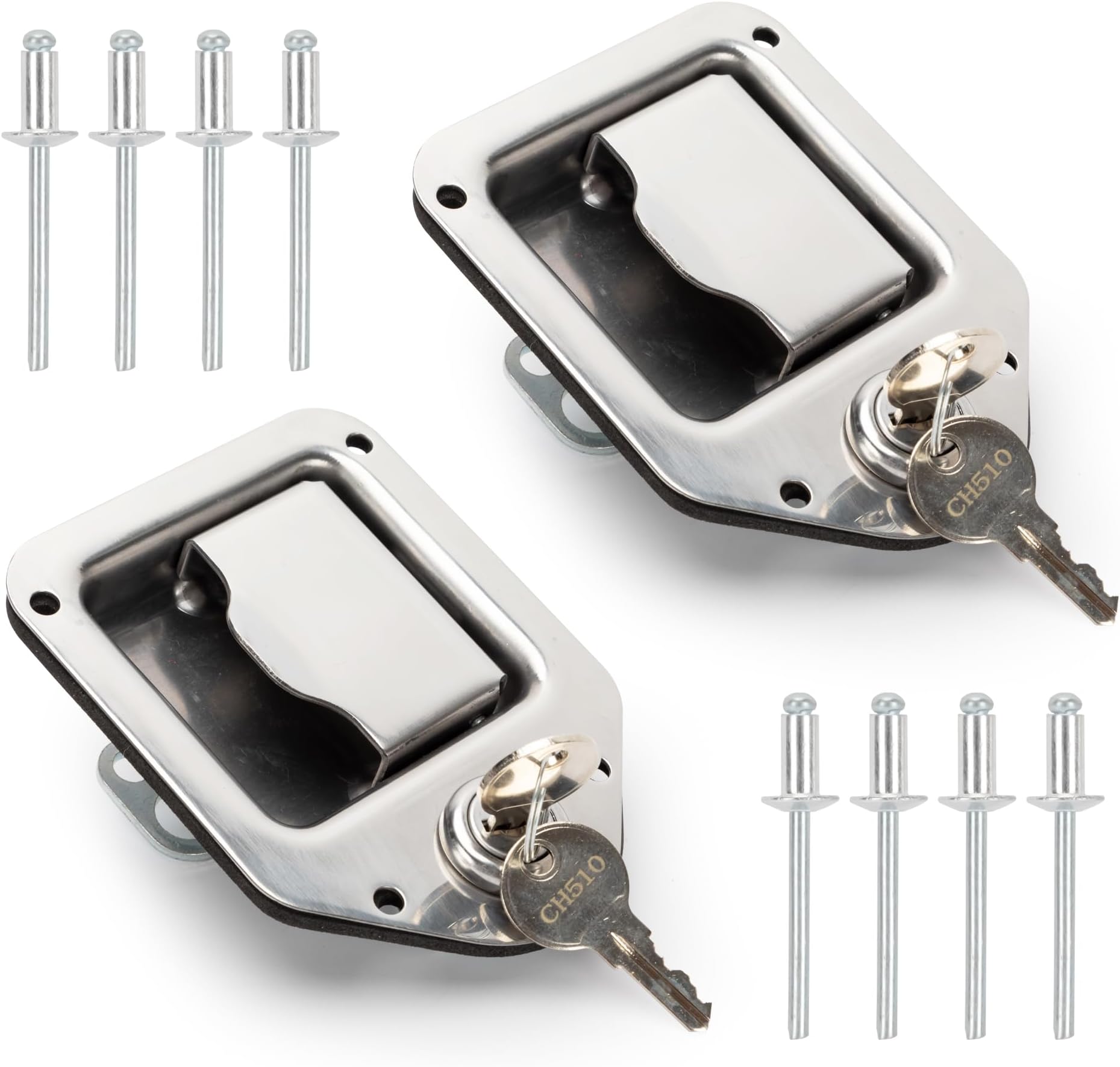 Amazon.com: Lonffery Truck Tool Box Latch Stainless Steel Toolbox ...