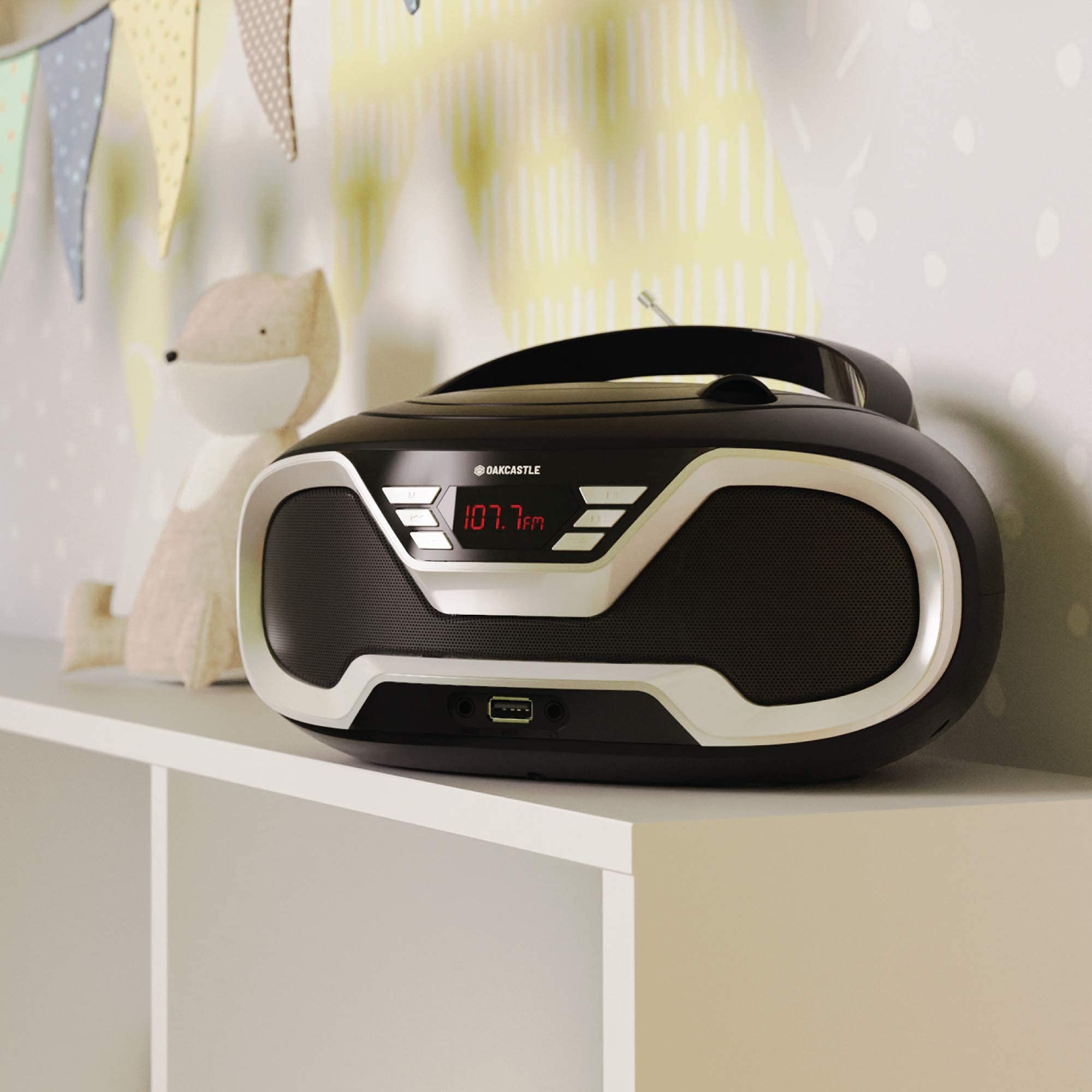 Buy Oakcastle CD200 Portable CD Player Boombox I Bluetooth, FM Radio ...