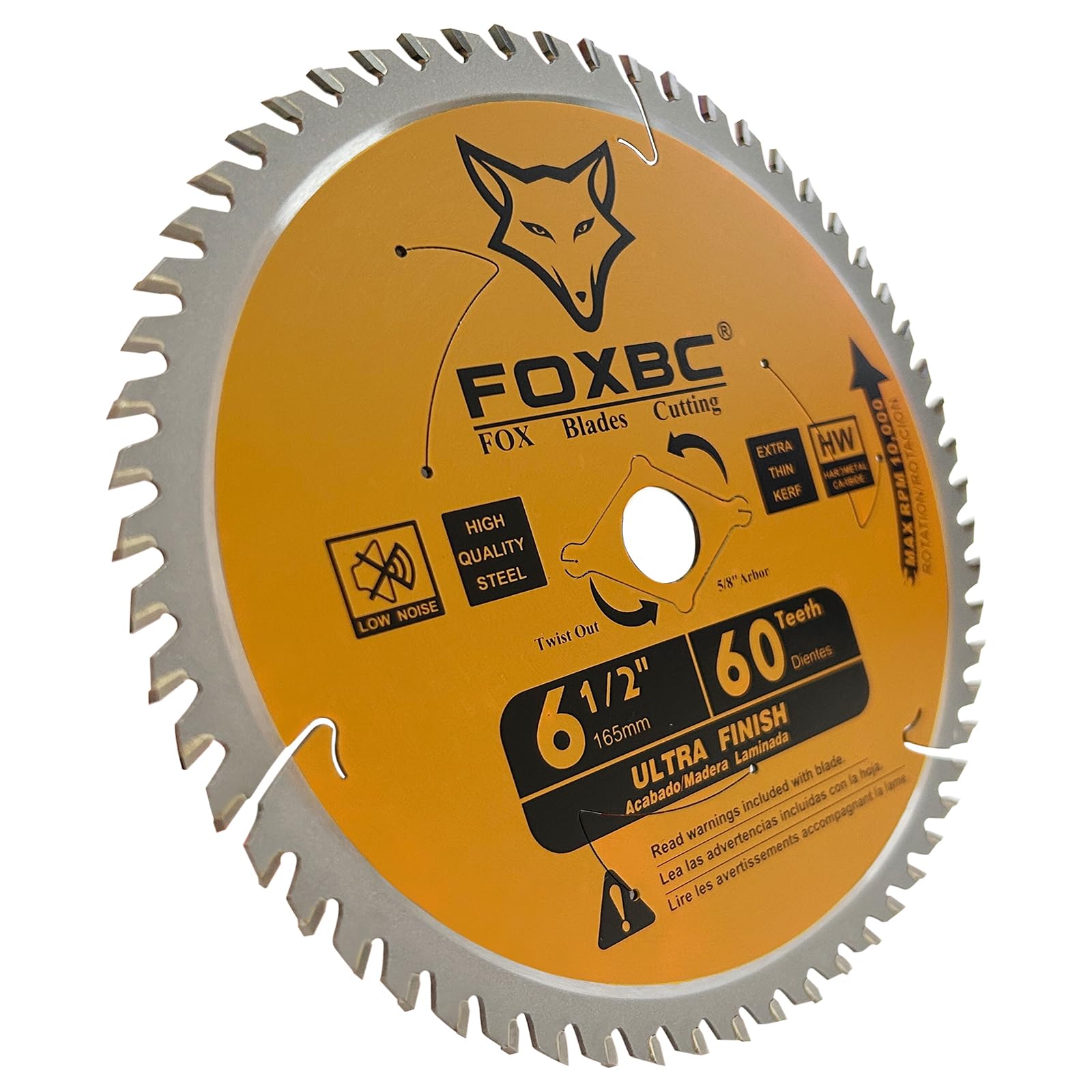 Snapklik.com : FOXBC 6-1/2 Inch Circular Saw Blade Ultra Fine Finish 60 ...