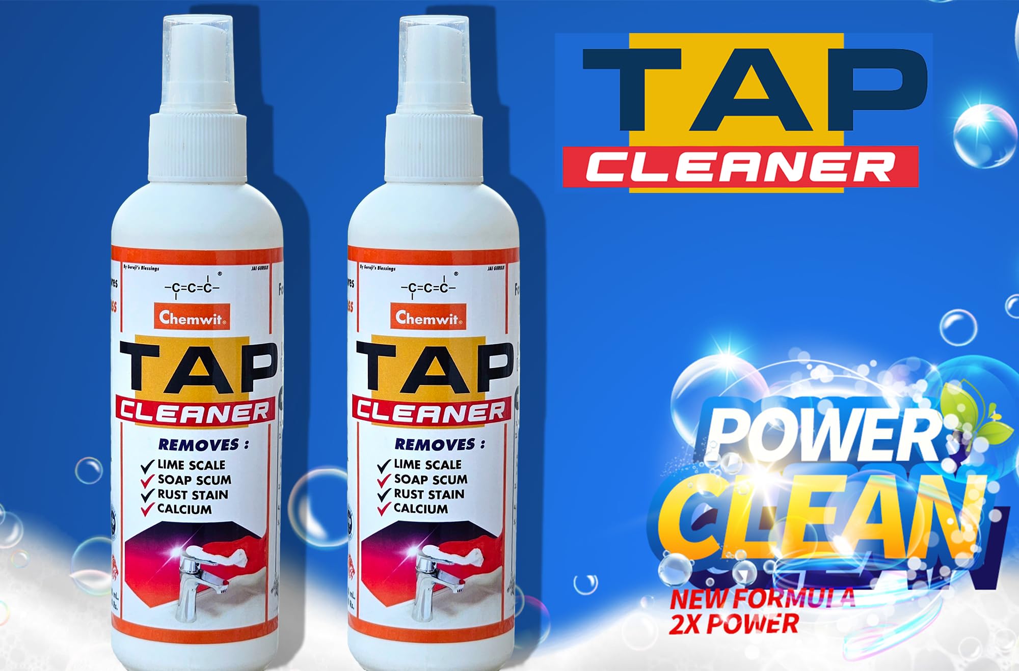 CCC Chemwit Tap Cleaner For Bathroom Hardwater (400Ml) | Safe & Best ...