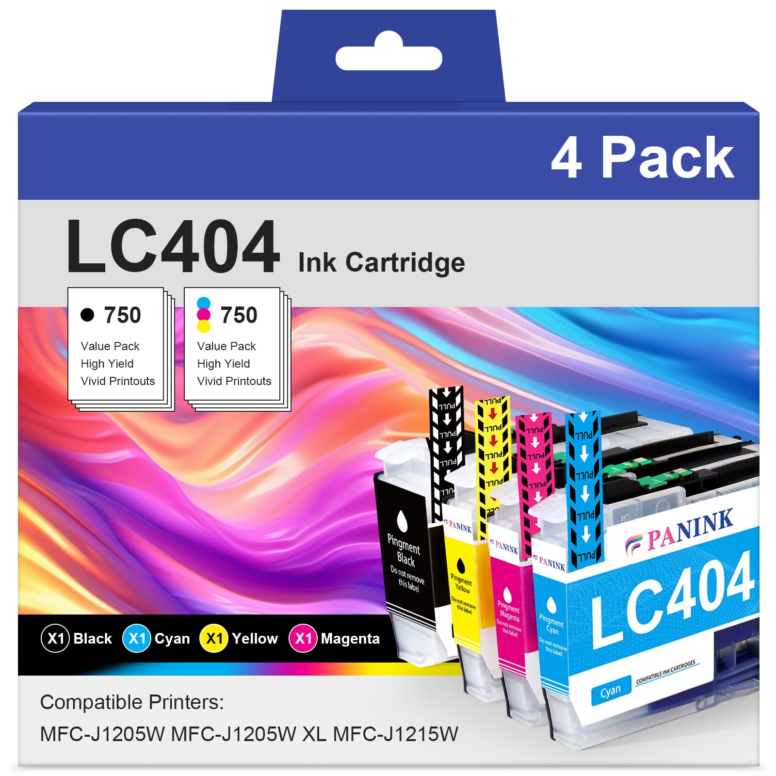 Amazon.com: PANINK Compatible LC404 Ink Cartridges for Brother Printer ...