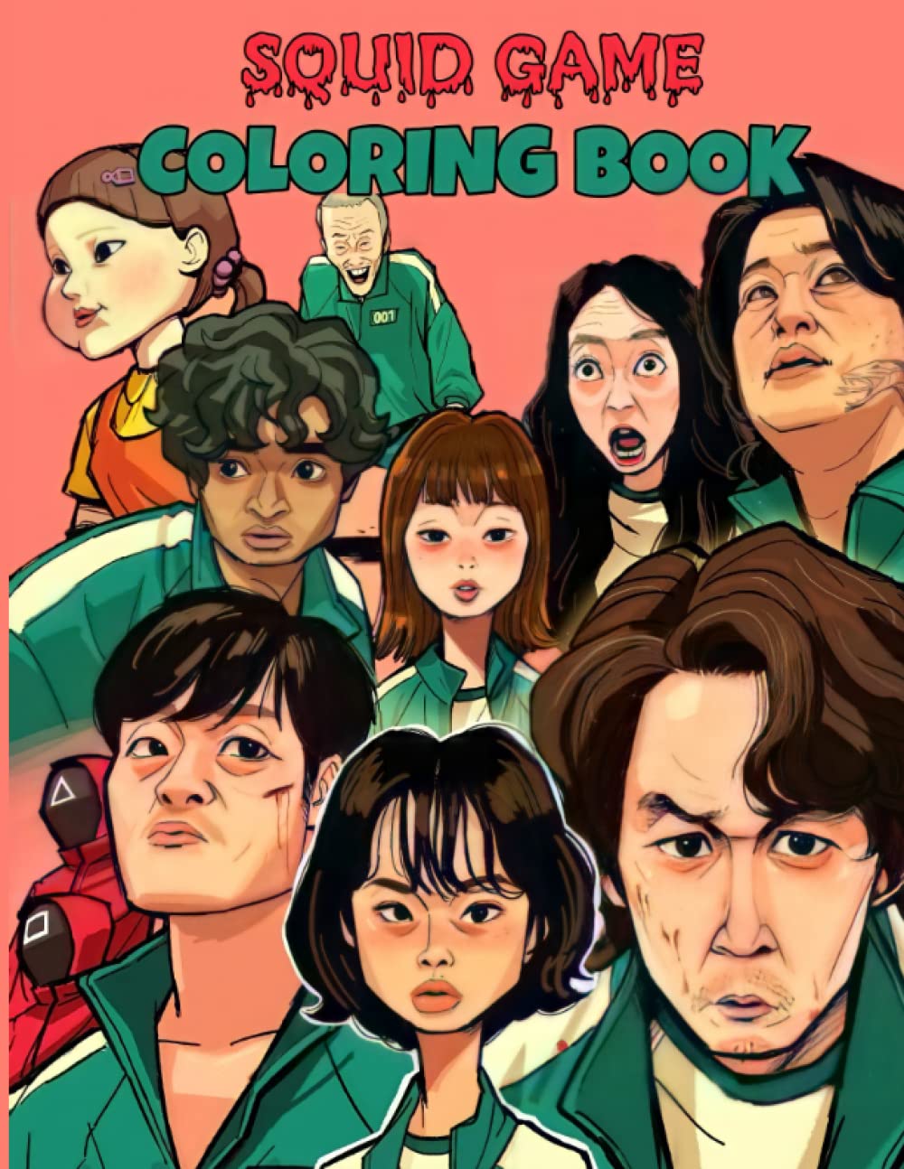 Buy Squid Game Coloring Book: Red light Green light Coloring Book Gift ...