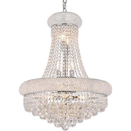 Elegant Lighting 2030D28C/RC Maxim Collection 12-Light Hanging Fixture ...